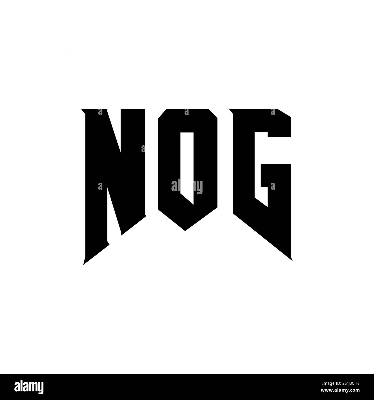 NOG letter logo design for technology company. NOG logo design black ...