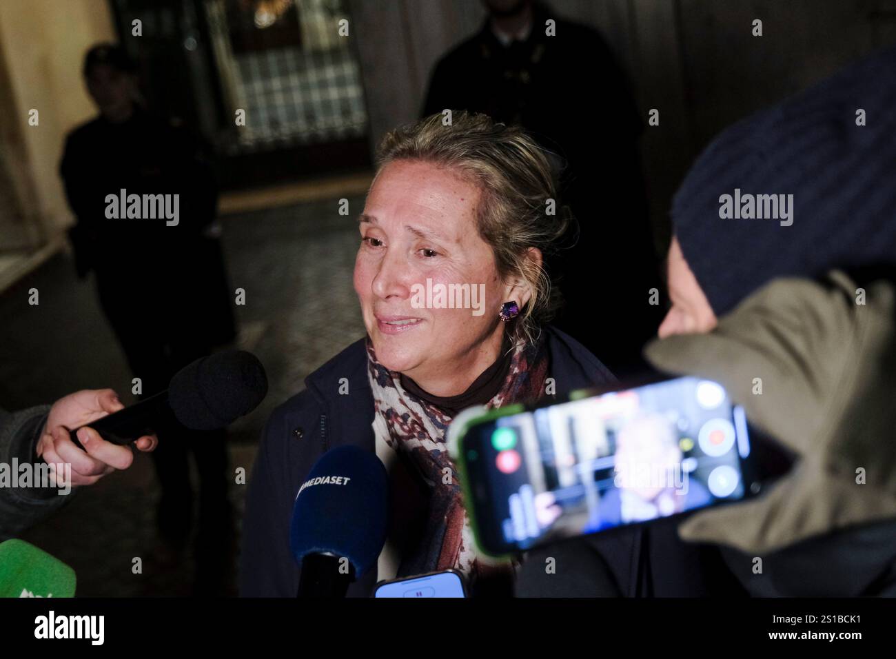 Elisabetta Vernoni, mother of Cecilia Sala an Italian journalist who ...