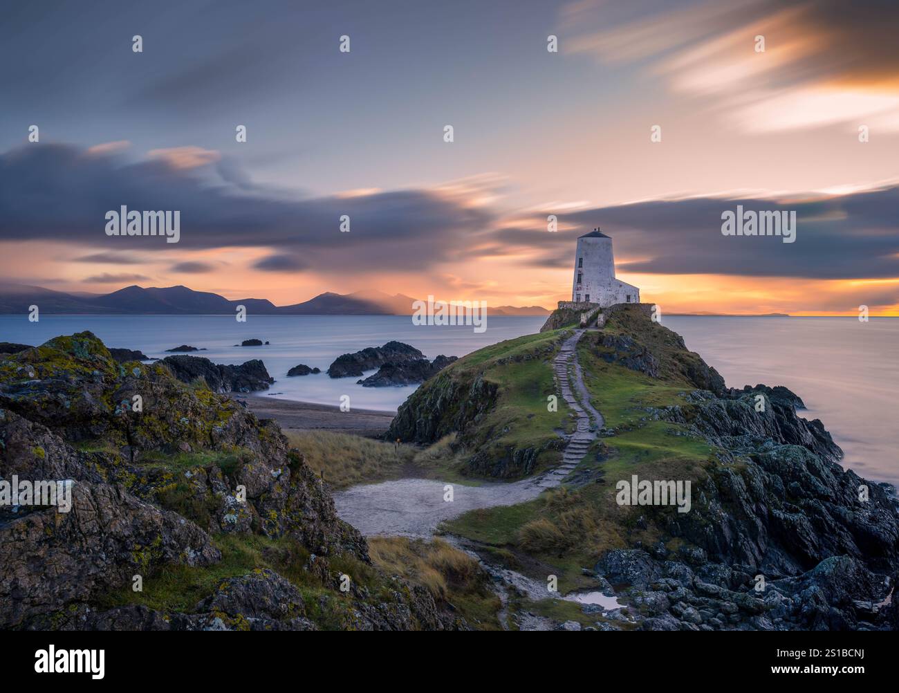 Twr Mawr Lighthouse Llanddwyn Island Stock Photo - Alamy