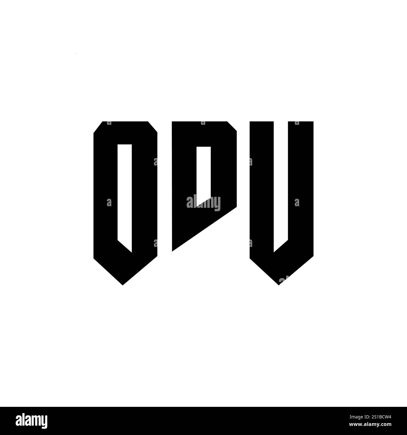 ODU letter logo design for technology company. ODU logo design black ...
