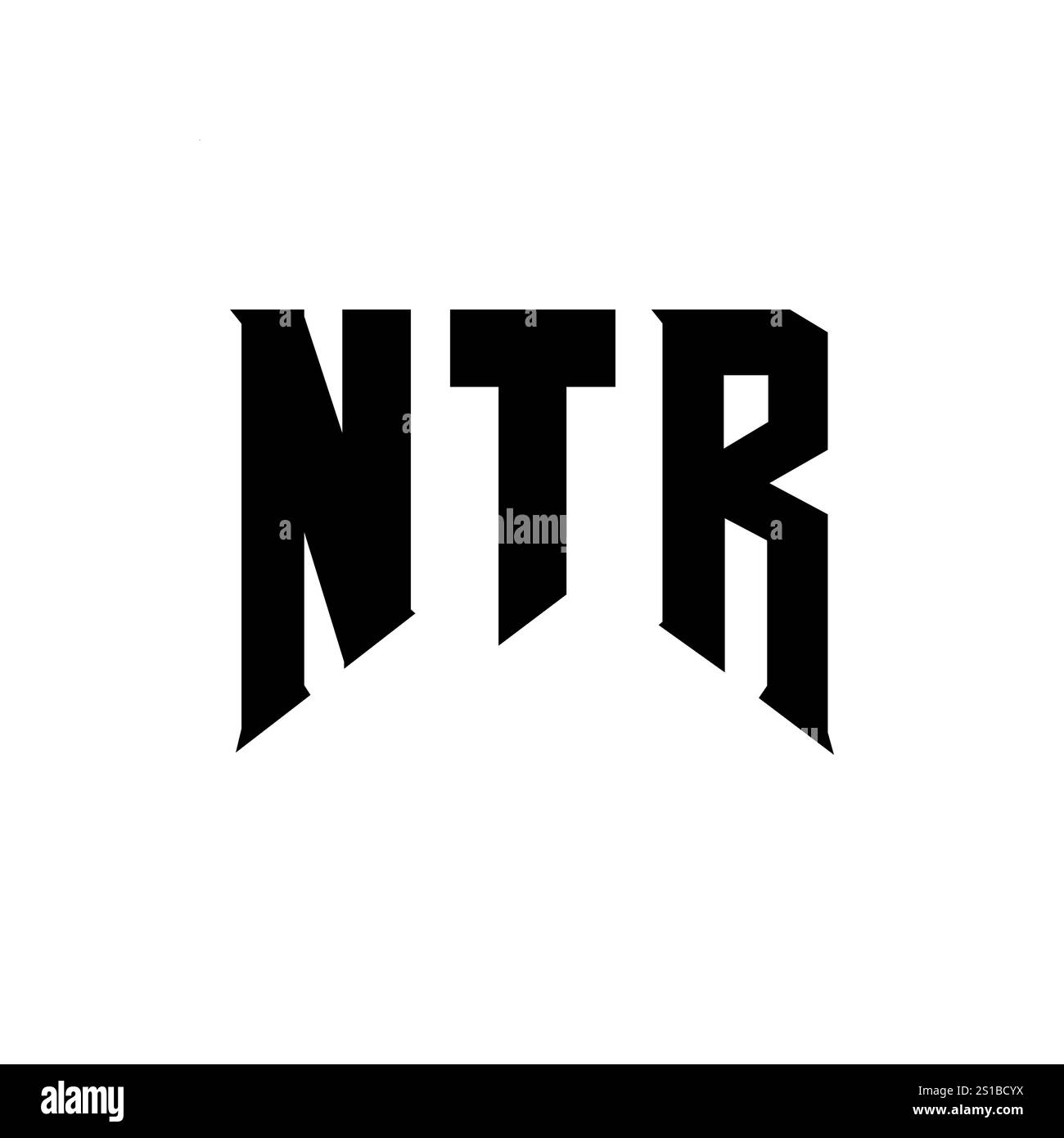 NTR letter logo design for technology company. NTR logo design black ...