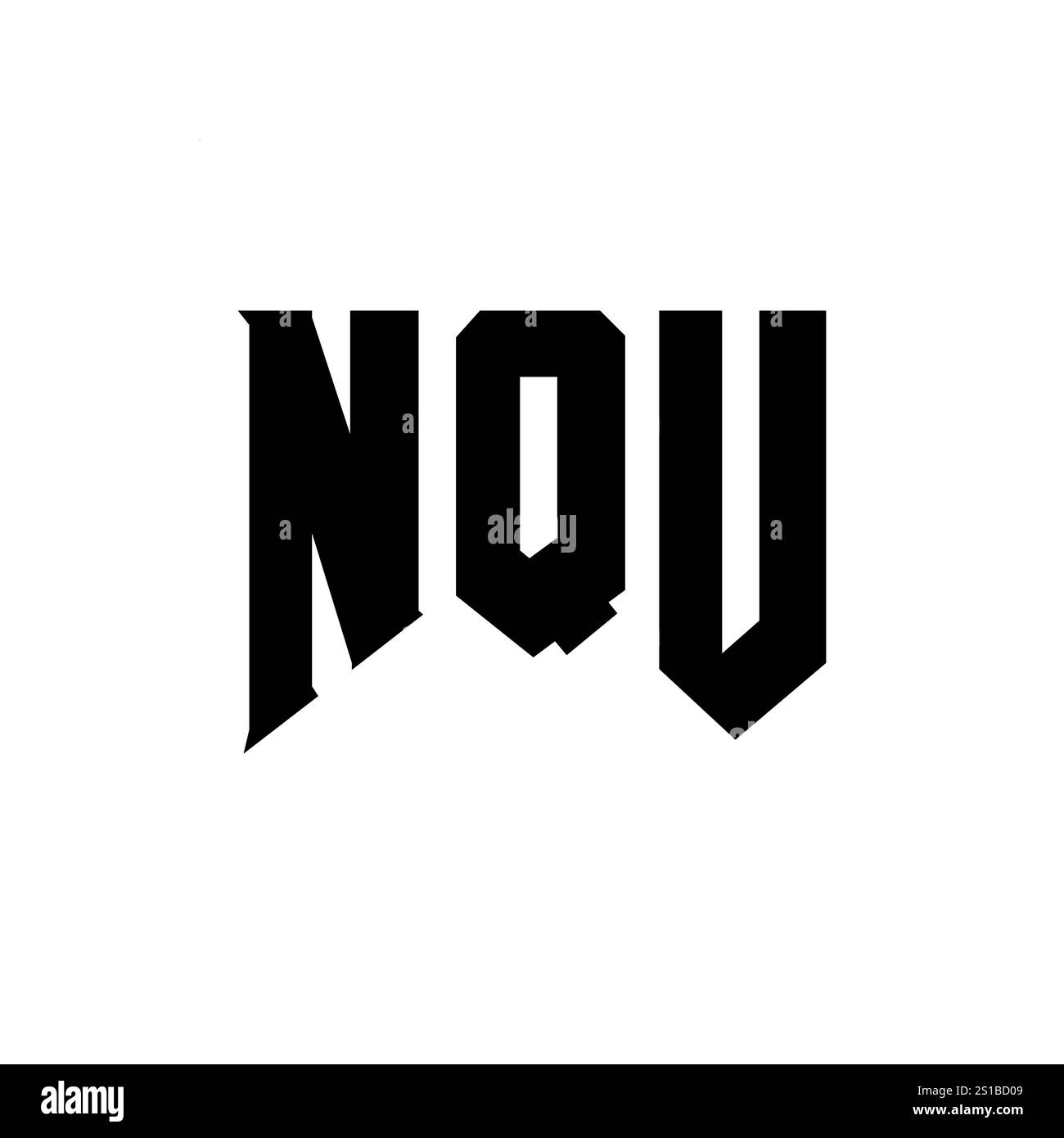 Nqu logo design Black and White Stock Photos & Images - Alamy