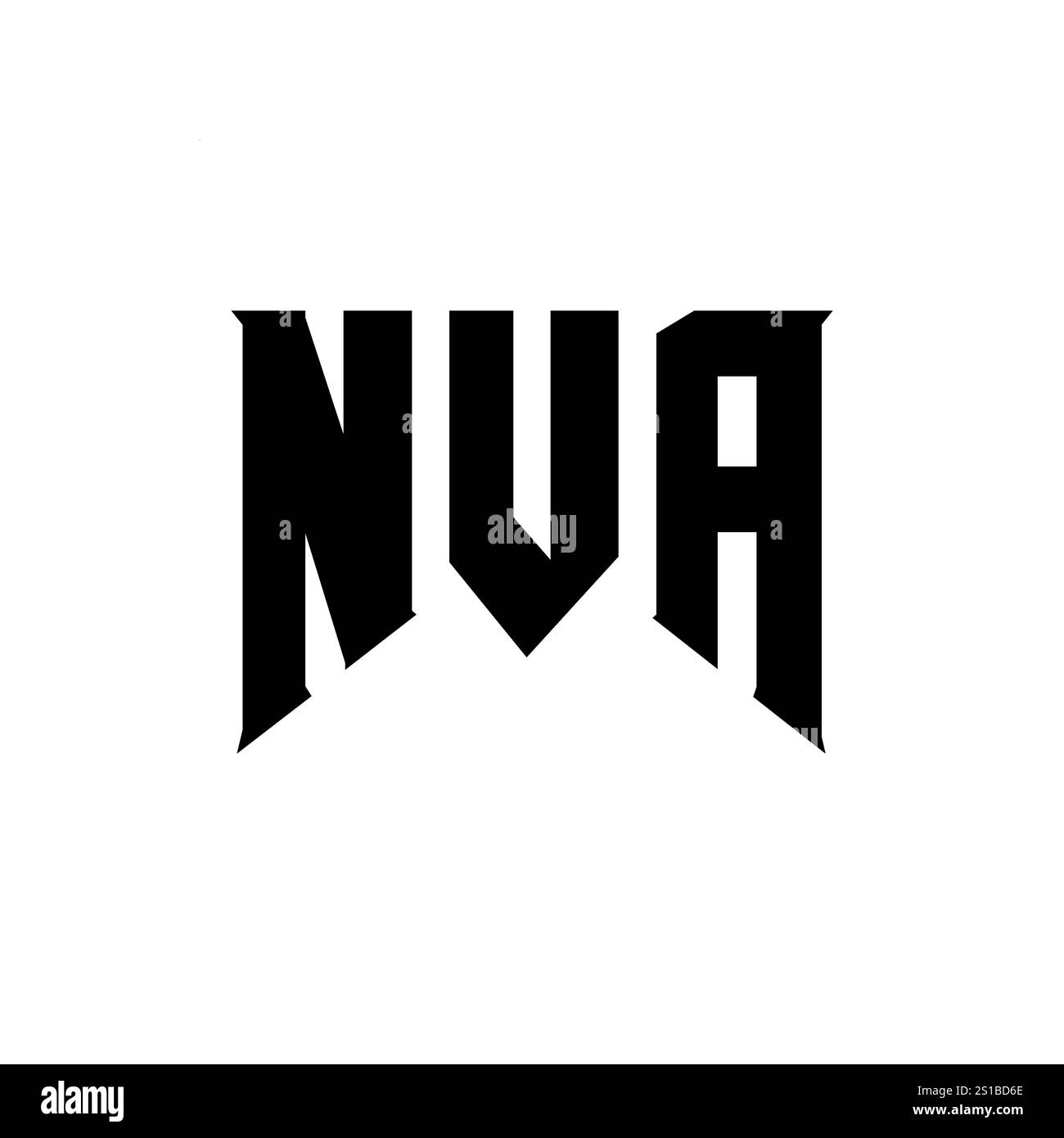 NVA letter logo design for technology company. NVA logo design black ...