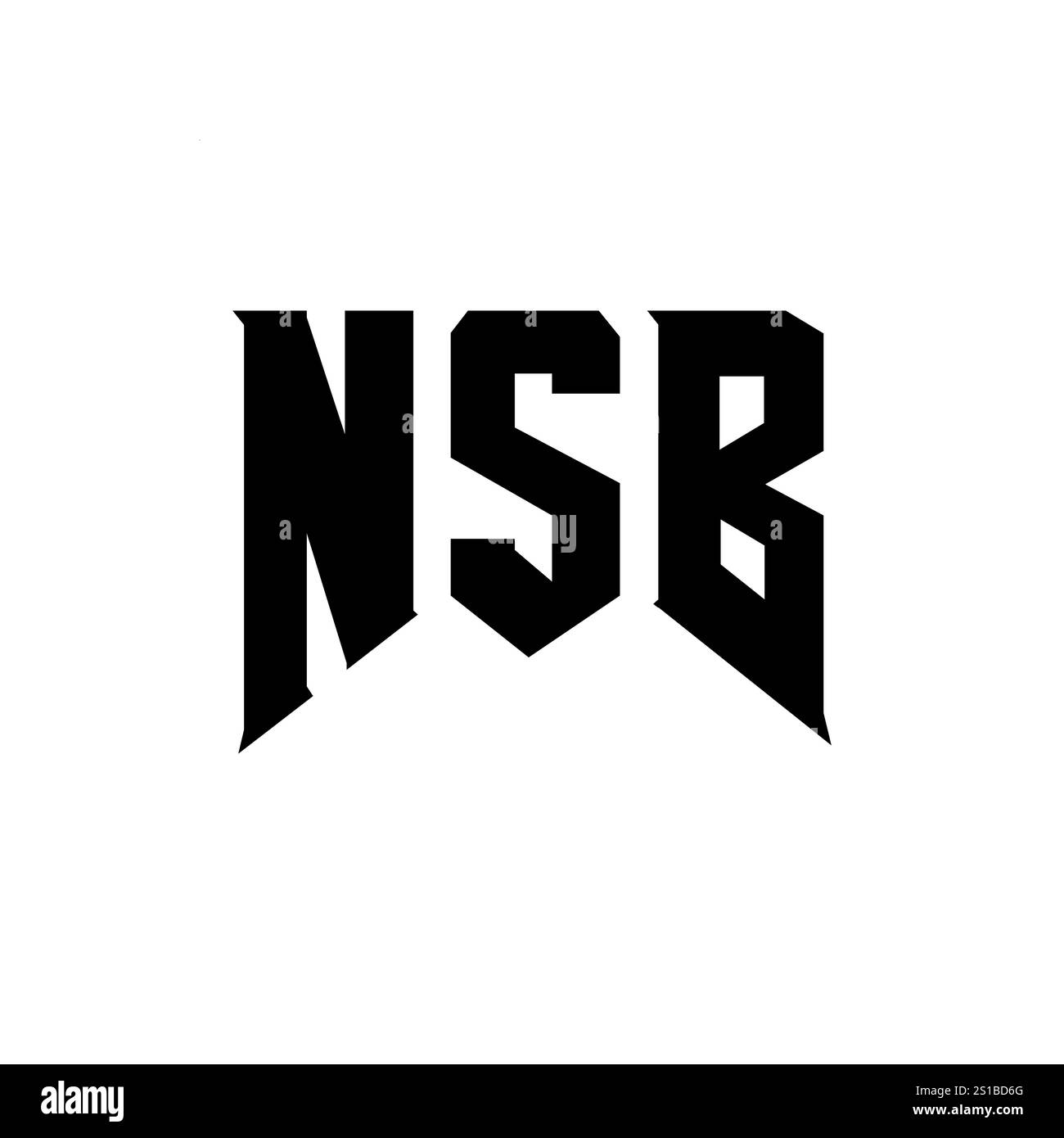 NSB letter logo design for technology company. NSB logo design black ...