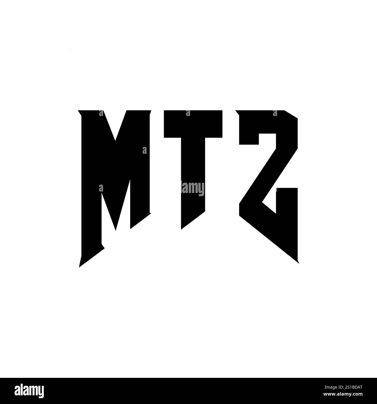 MTZ letter logo design for technology company. MTZ logo design black ...