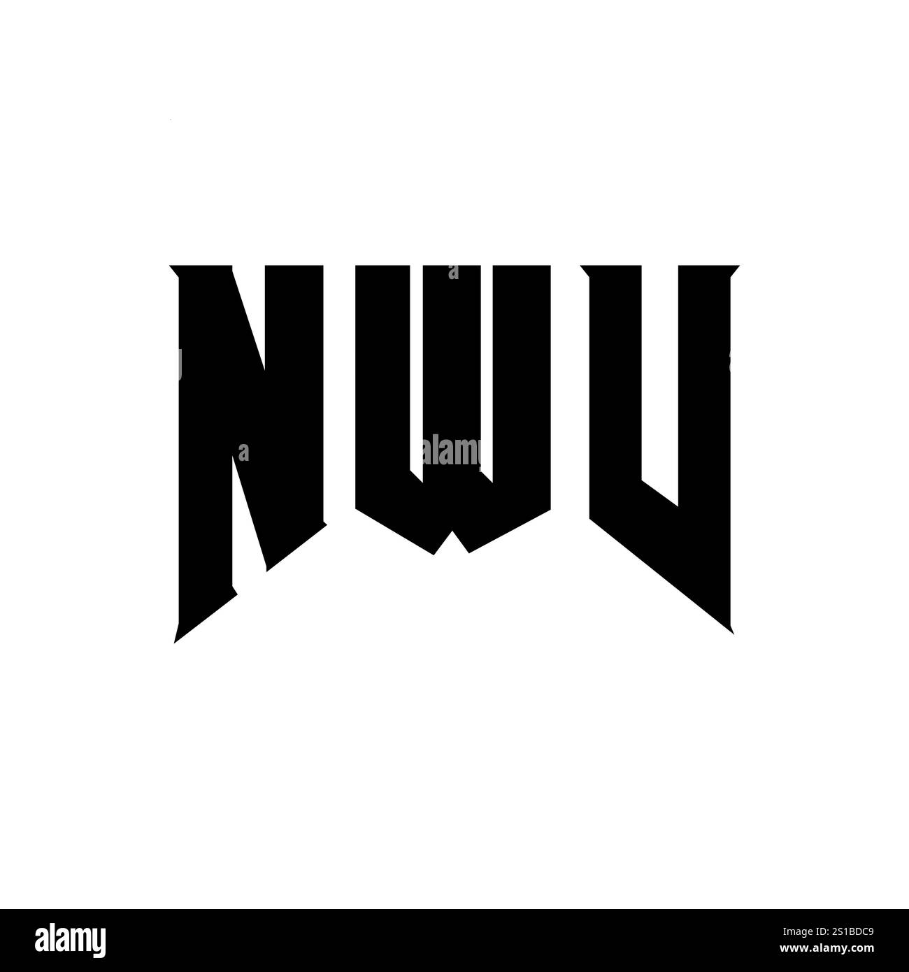 NWV letter logo design for technology company. NWV logo design black ...