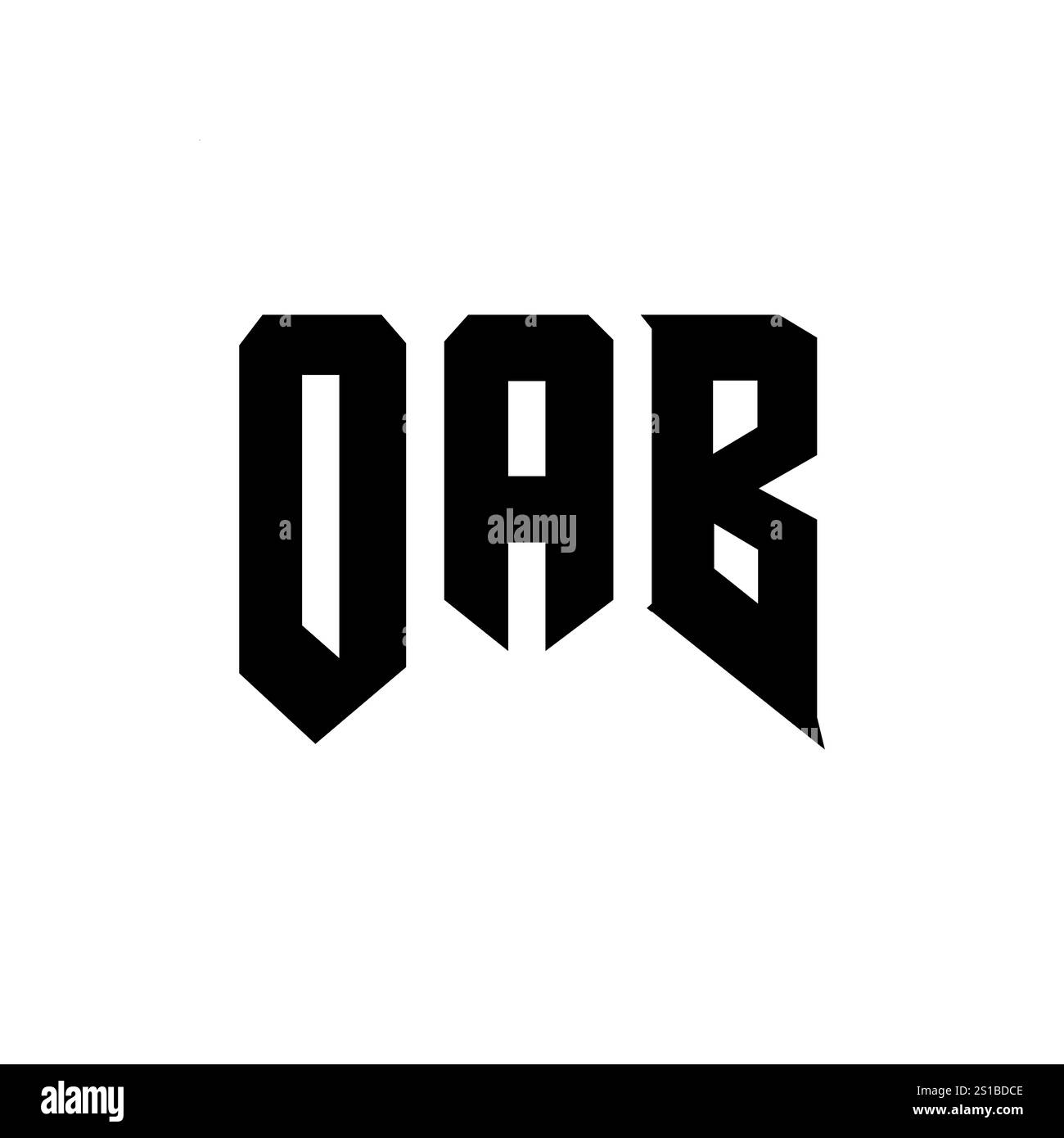 OAB letter logo design for technology company. OAB logo design black ...