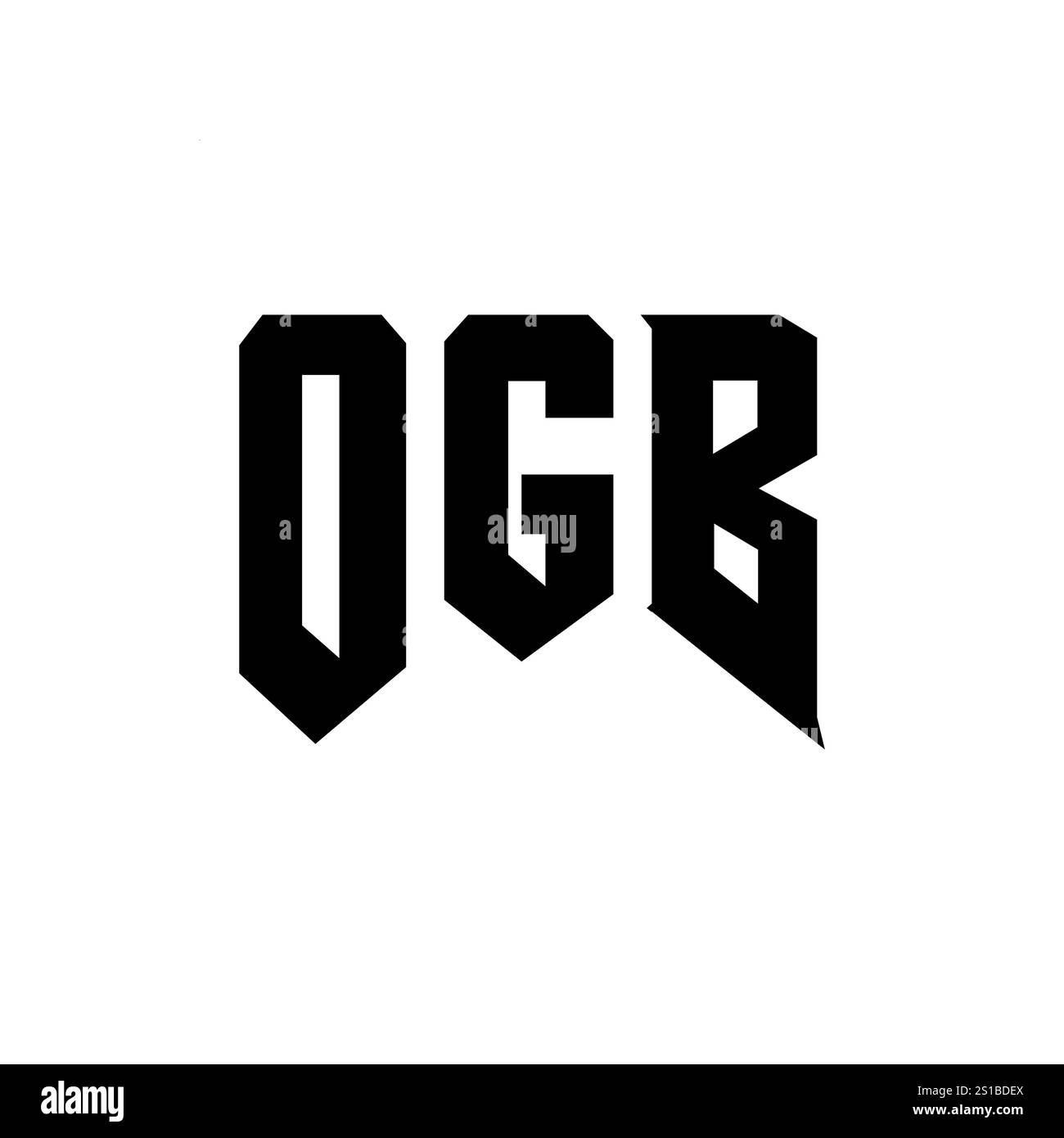OGB letter logo design for technology company. OGB logo design black ...