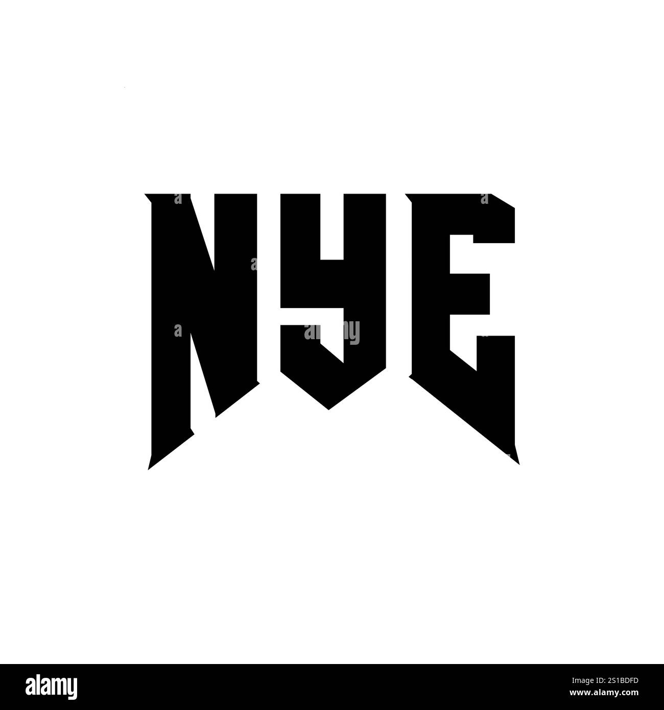 NYE letter logo design for technology company. NYE logo design black ...