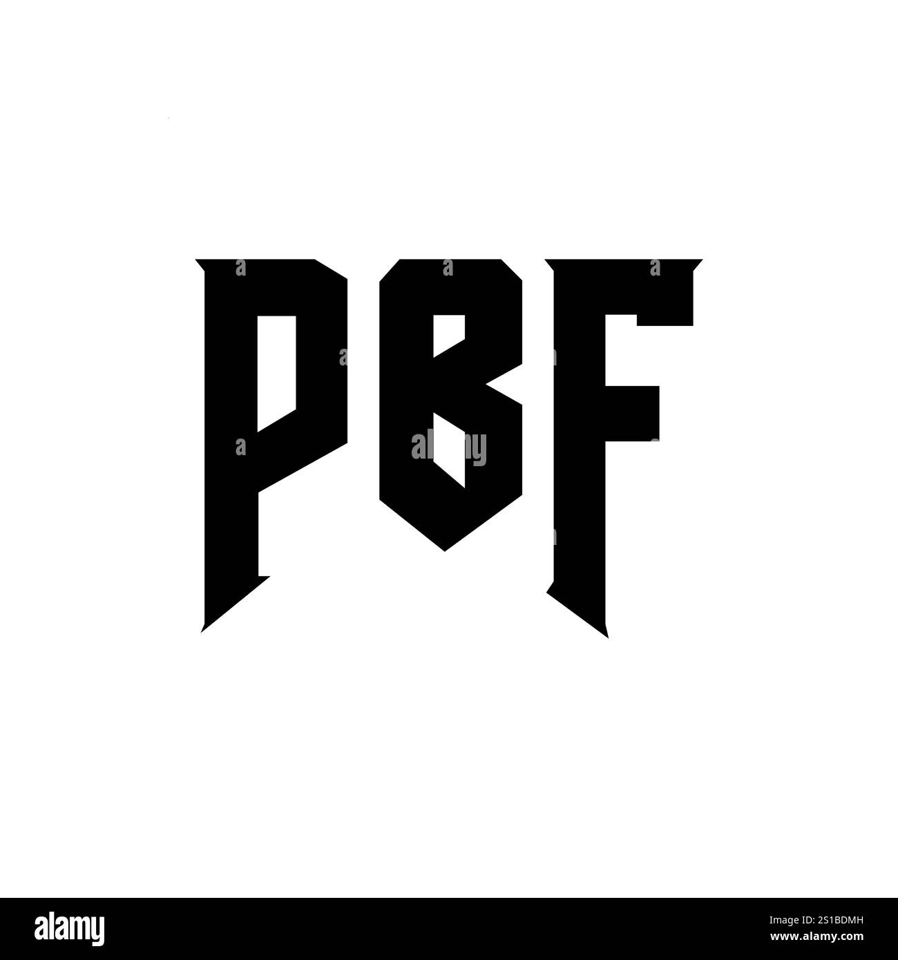 Pbf logo design hi-res stock photography and images - Alamy
