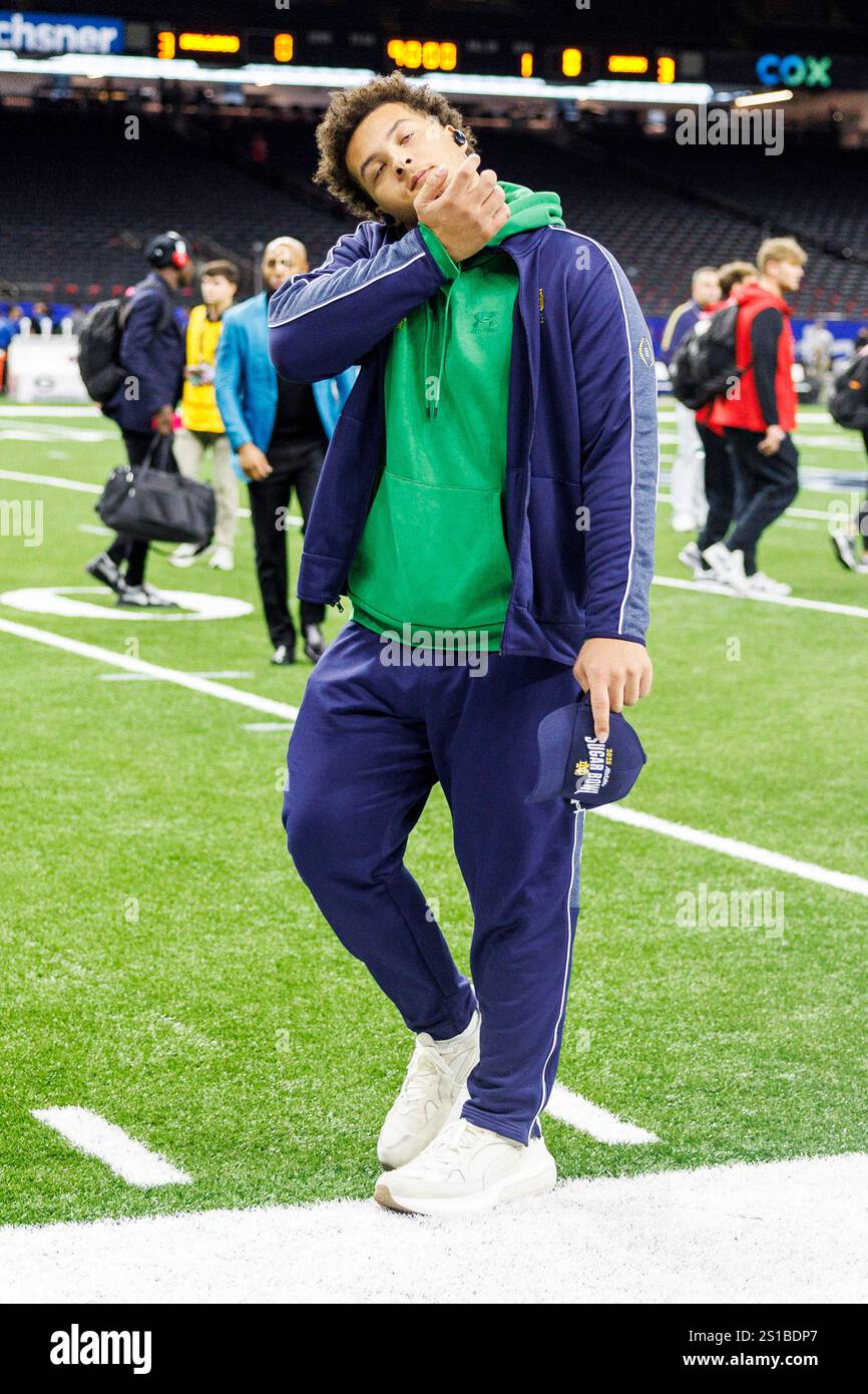 New Orleans, Louisiana, USA. 02nd Jan, 2025. Notre Dame defensive ...