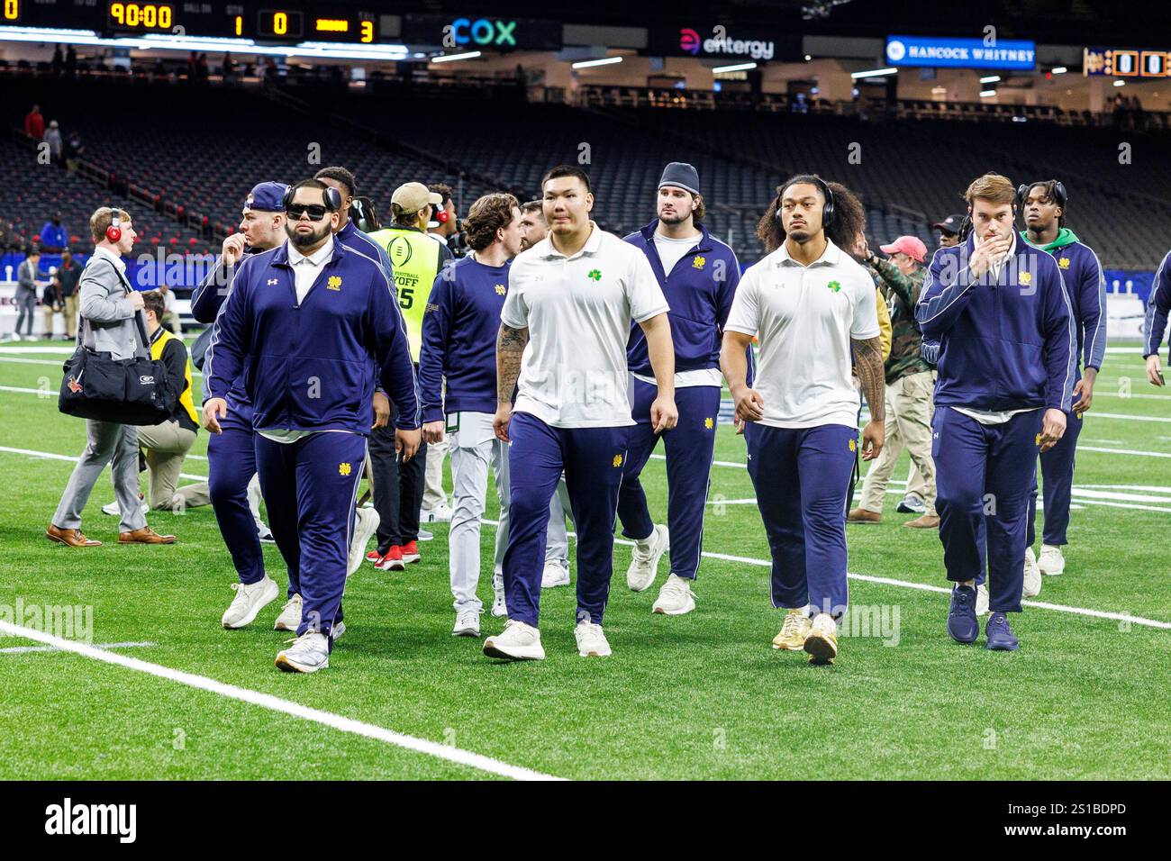 New Orleans, Louisiana, USA. 02nd Jan, 2025. Notre Dame defensive ...