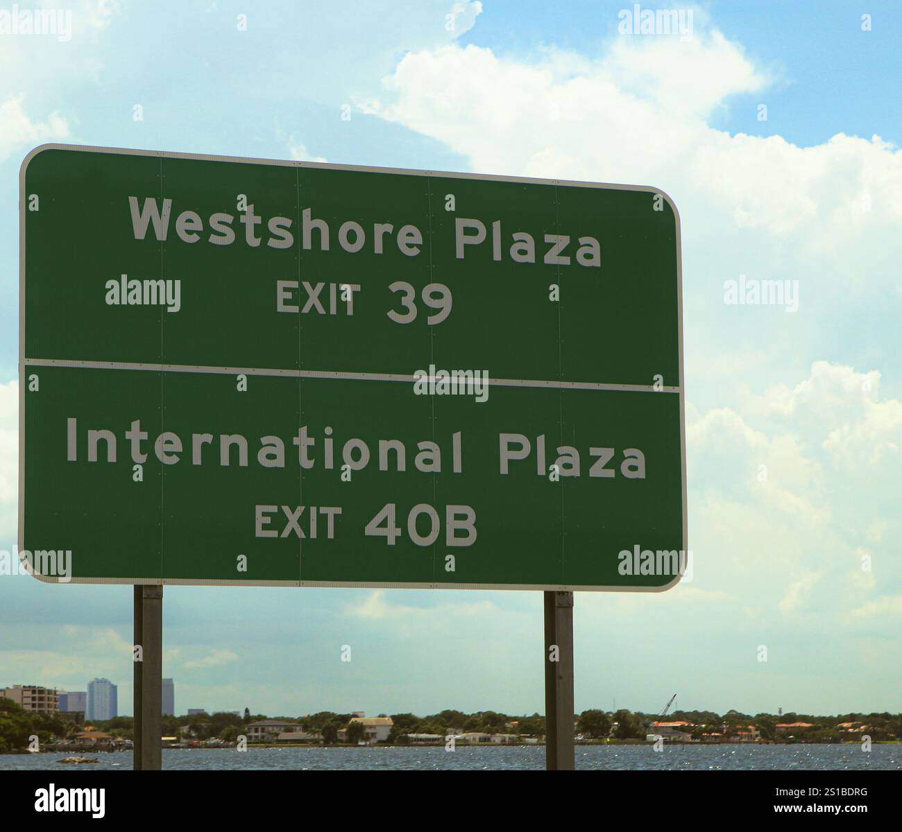 Wegweiser / Vorwegweiser / Richtungsschild auf der Interstate 275 mit ...