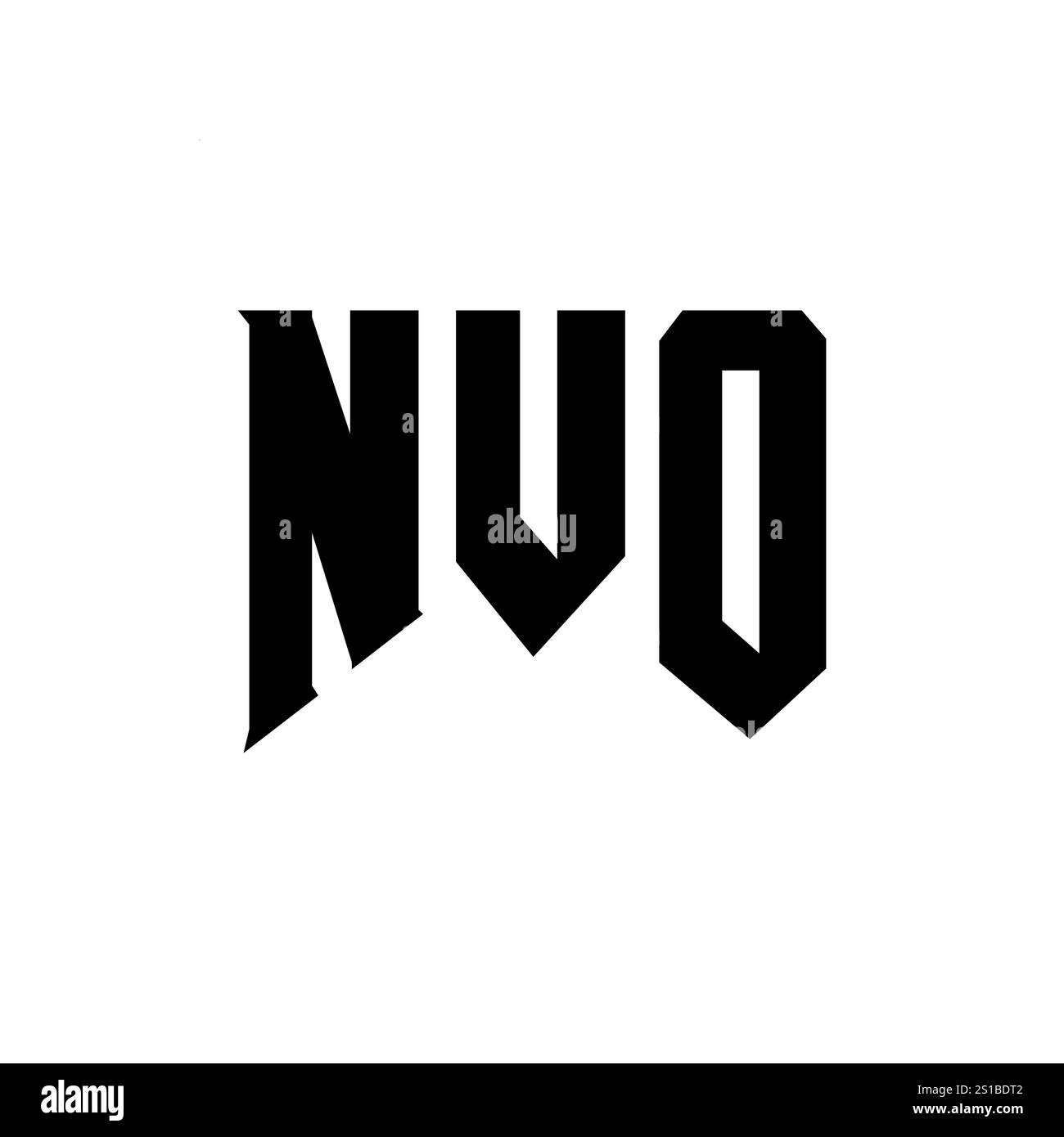 NVO letter logo design for technology company. NVO logo design black ...