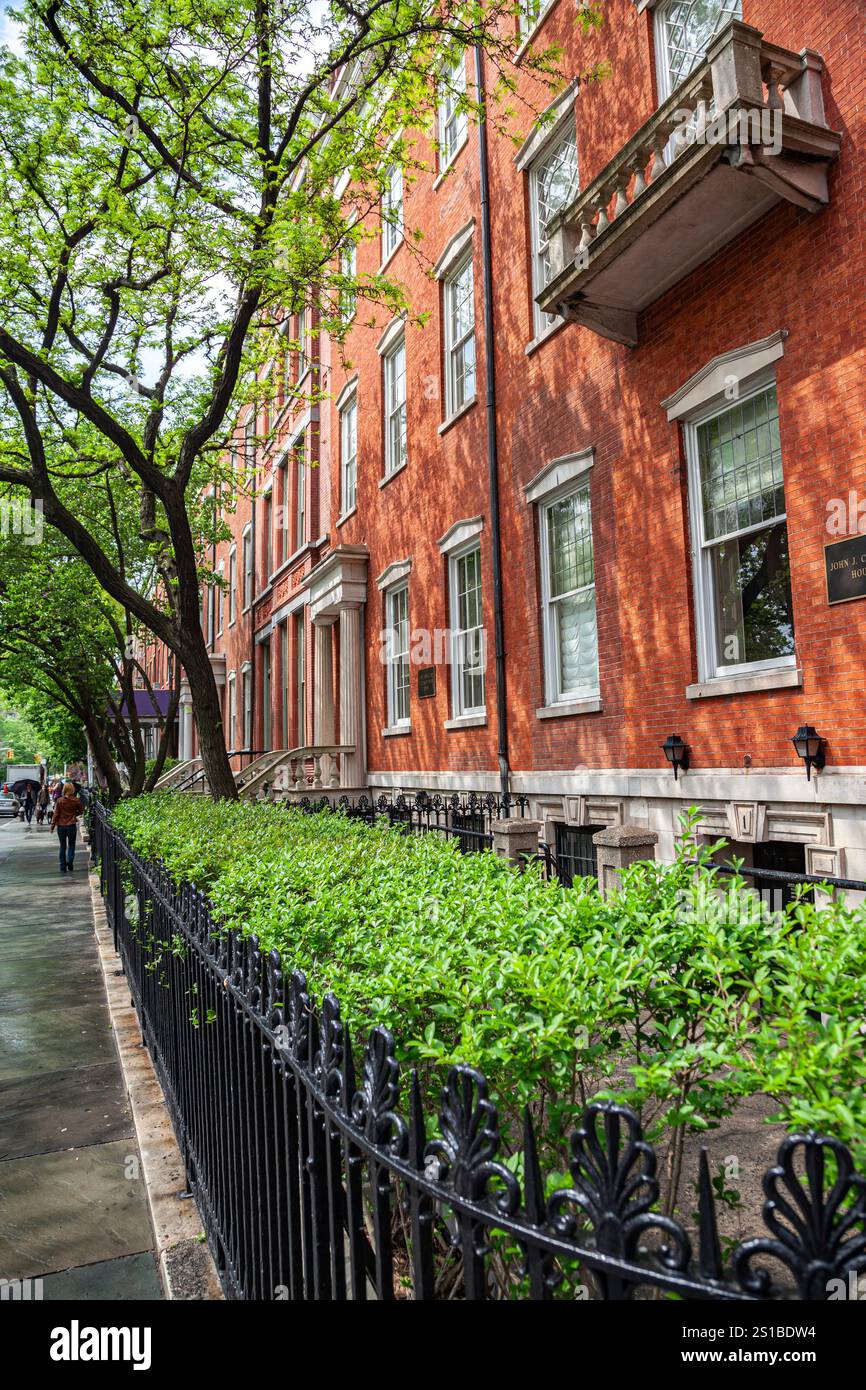 "The Row", is a number of Greek Revival homes along Washington Square ...