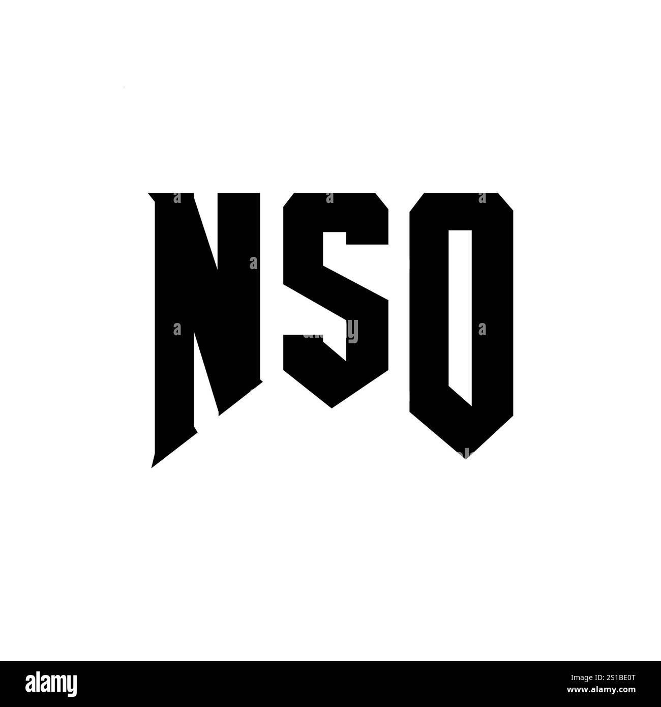 NSO letter logo design for technology company. NSO logo design black ...