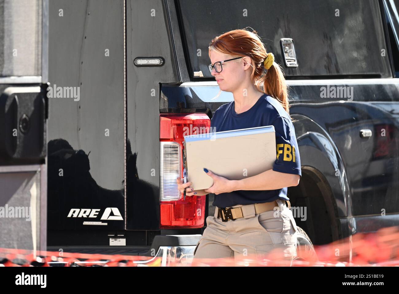 New Orleans, Louisiana, Deer. 2nd Jan, 2025. (new) police, atf and fbi ...