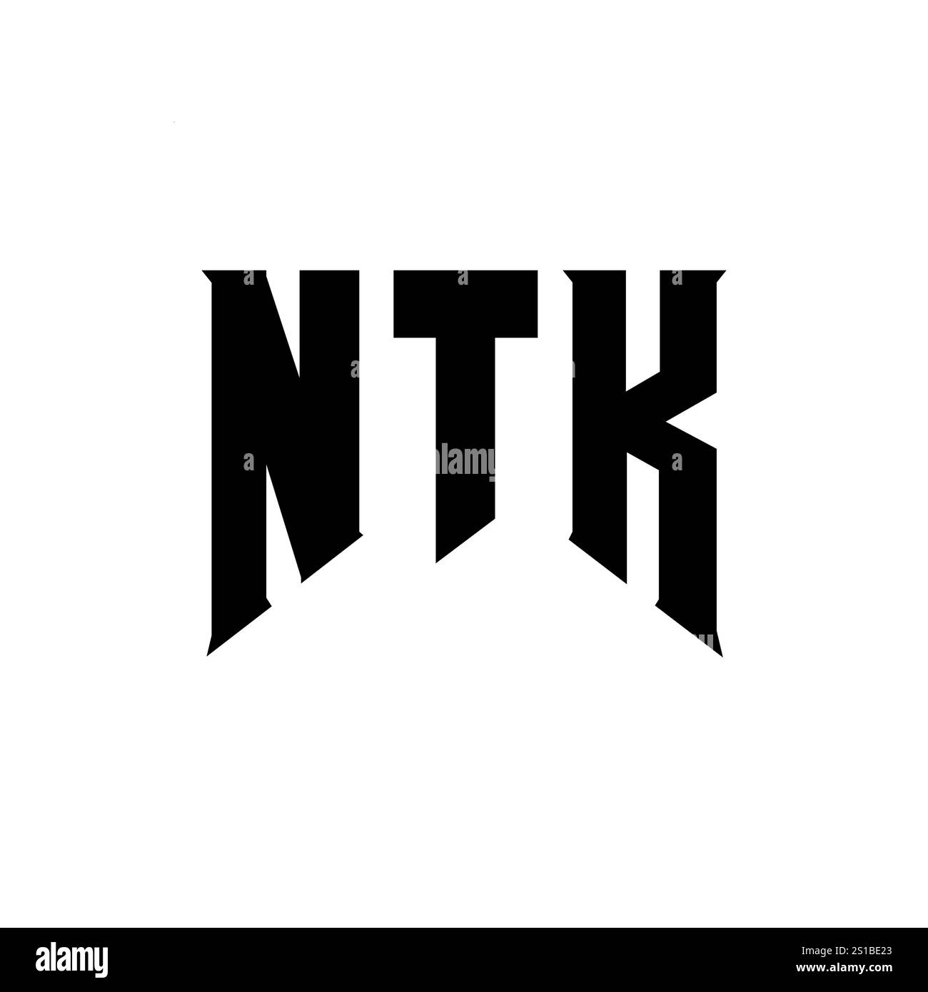 Ntk logo design Stock Vector Images - Alamy