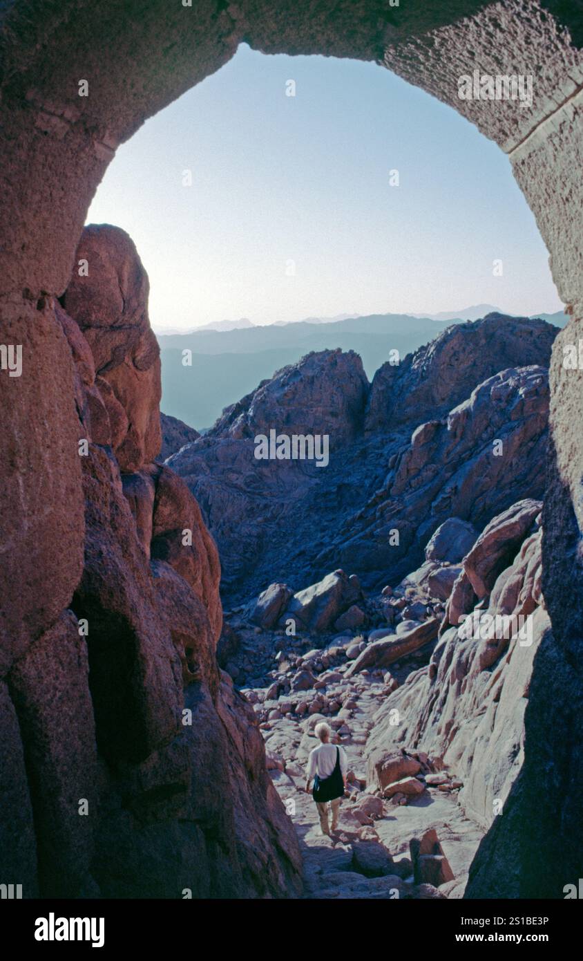 Gate, Mount Sinai, mountain of Moses, Sinai Peninsula, Egypt, September ...
