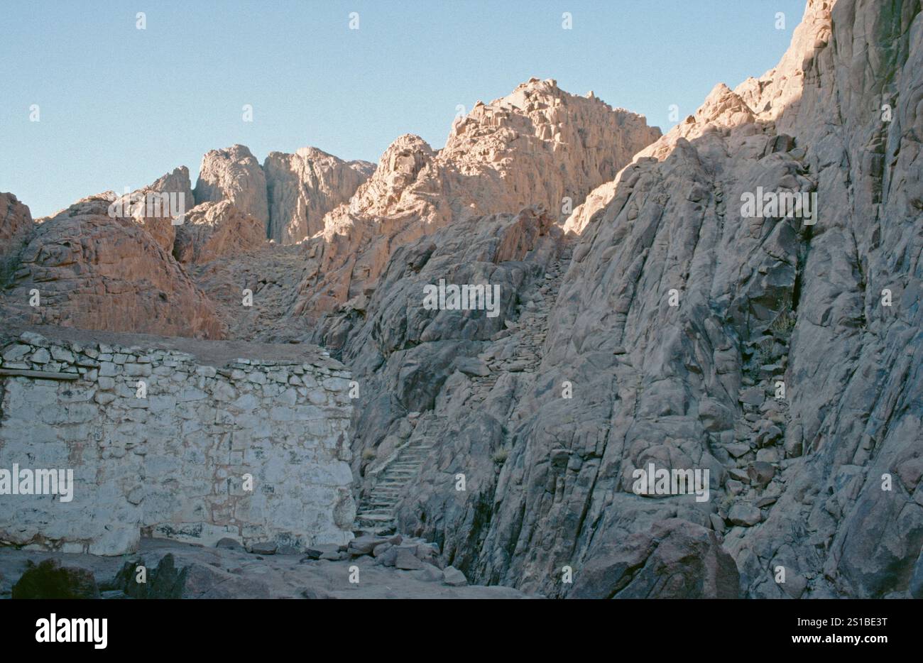 Mount Sinai, mountain of Moses, Sinai Peninsula, Egypt, September 1989 ...