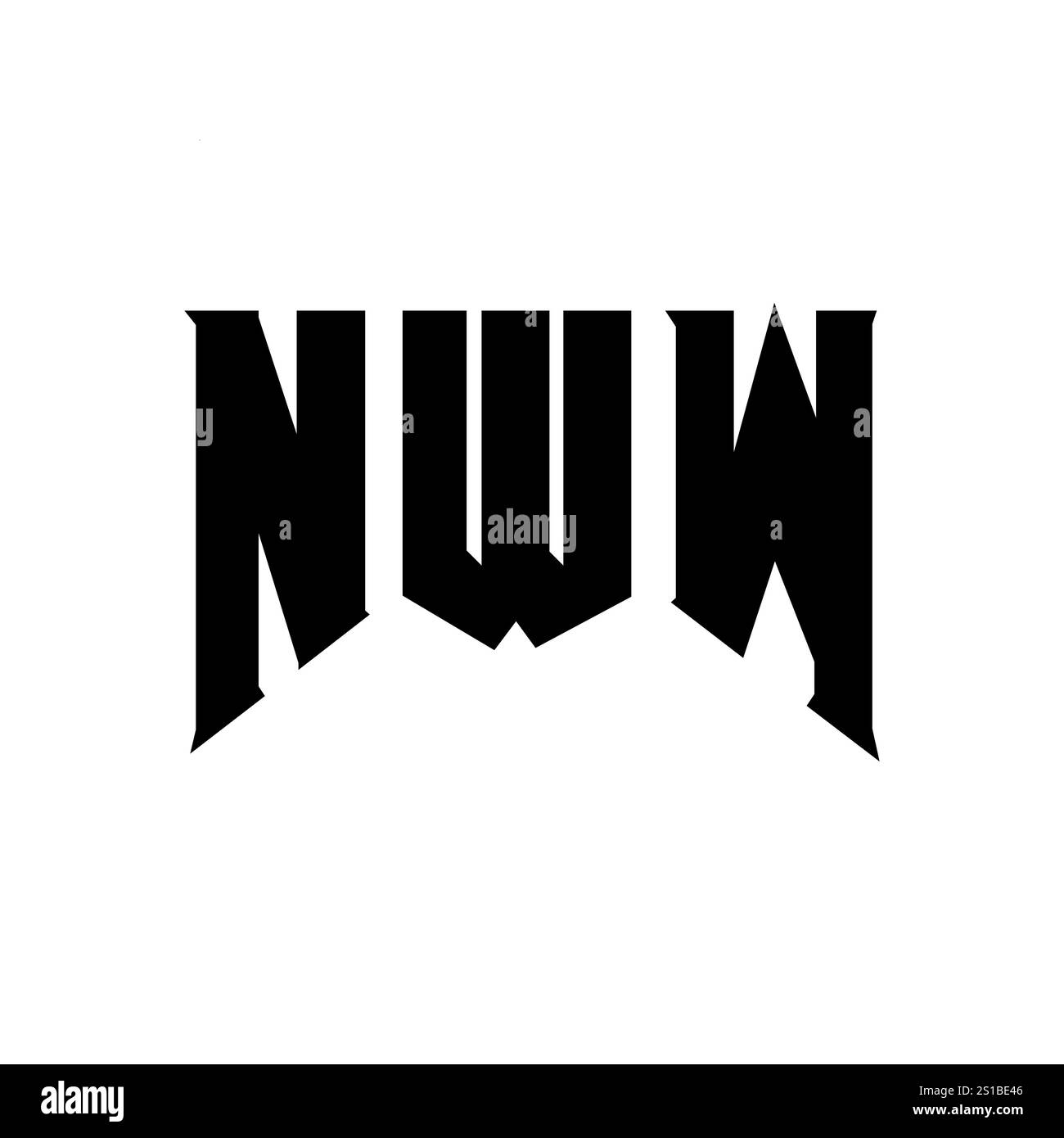 NWW letter logo design for technology company. NWW logo design black ...