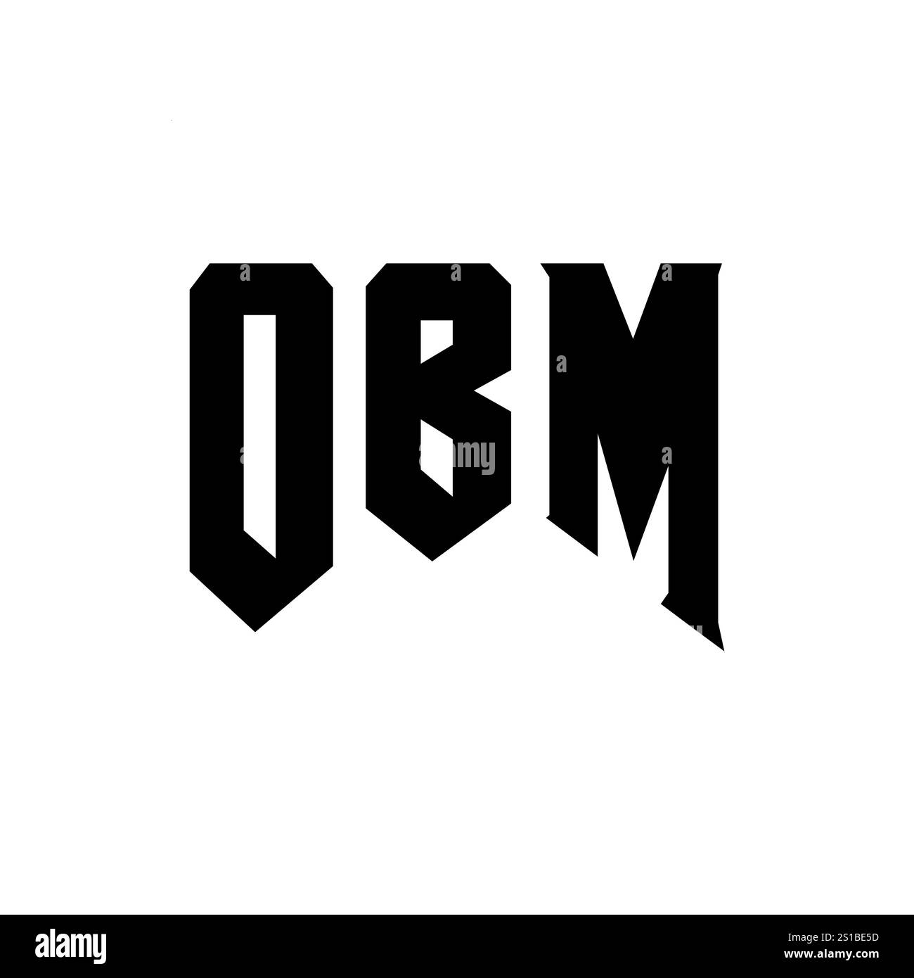 OBM letter logo design for technology company. OBM logo design black ...