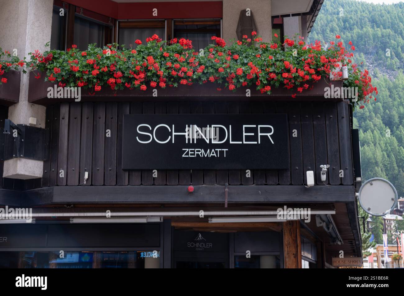 Schindler zermatt sign hi-res stock photography and images - Alamy