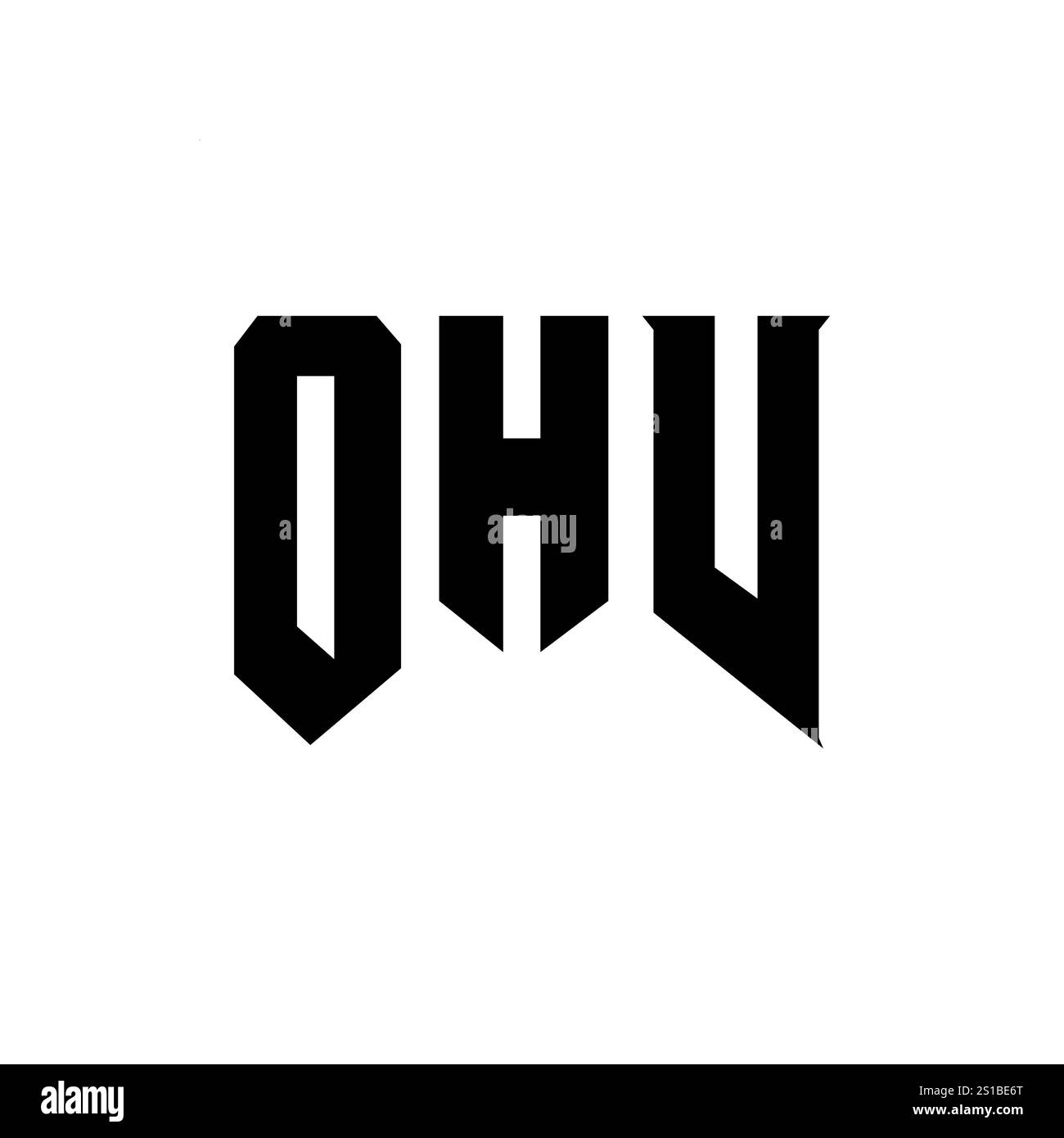 OHV letter logo design for technology company. OHV logo design black ...