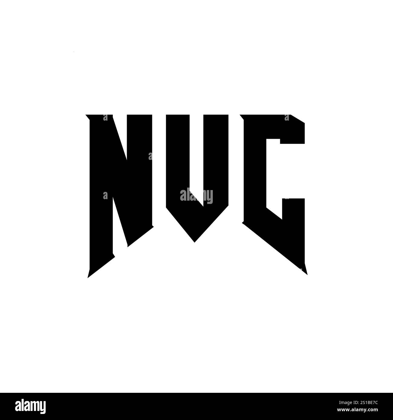 NVC letter logo design for technology company. NVC logo design black ...