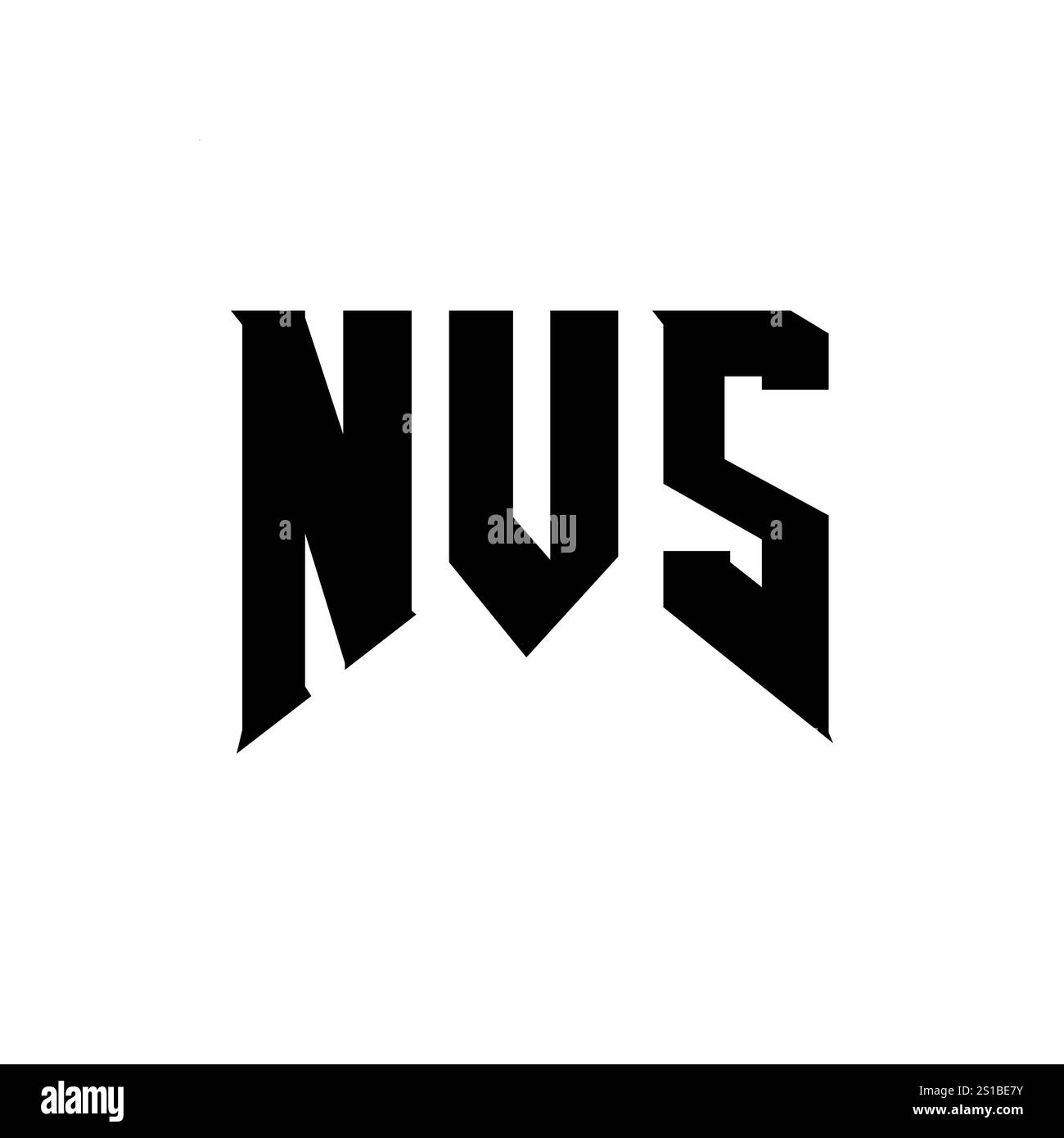 NVS letter logo design for technology company. NVS logo design black ...