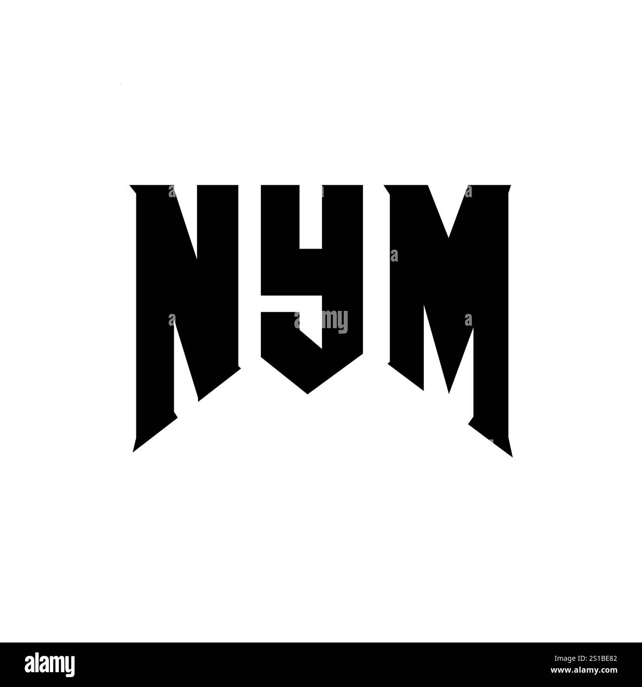 NYM letter logo design for technology company. NYM logo design black ...