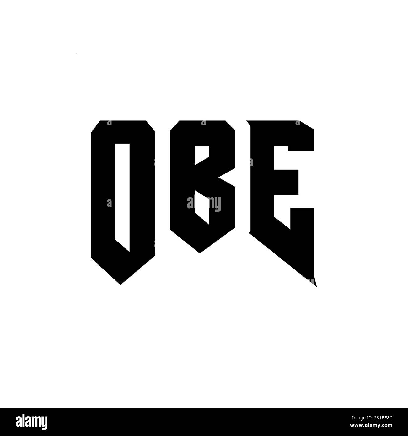 OBE letter logo design for technology company. OBE logo design black ...