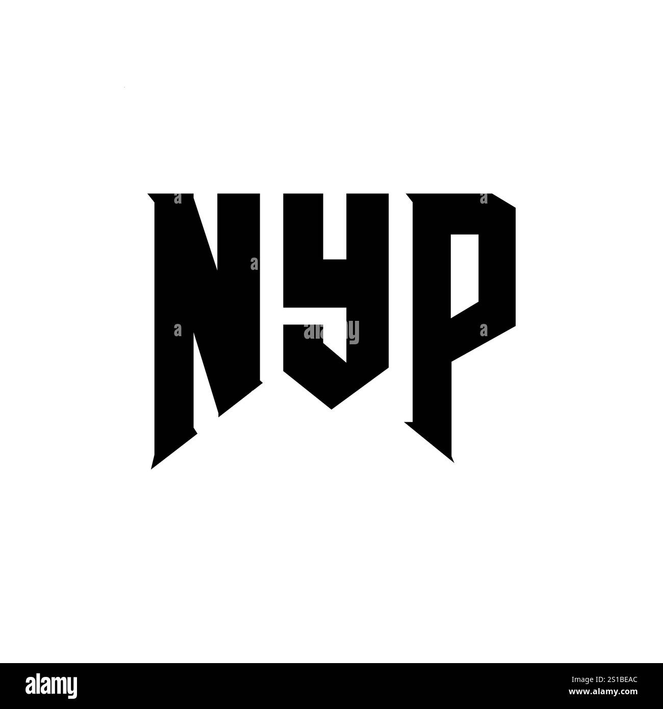 NYP letter logo design for technology company. NYP logo design black ...