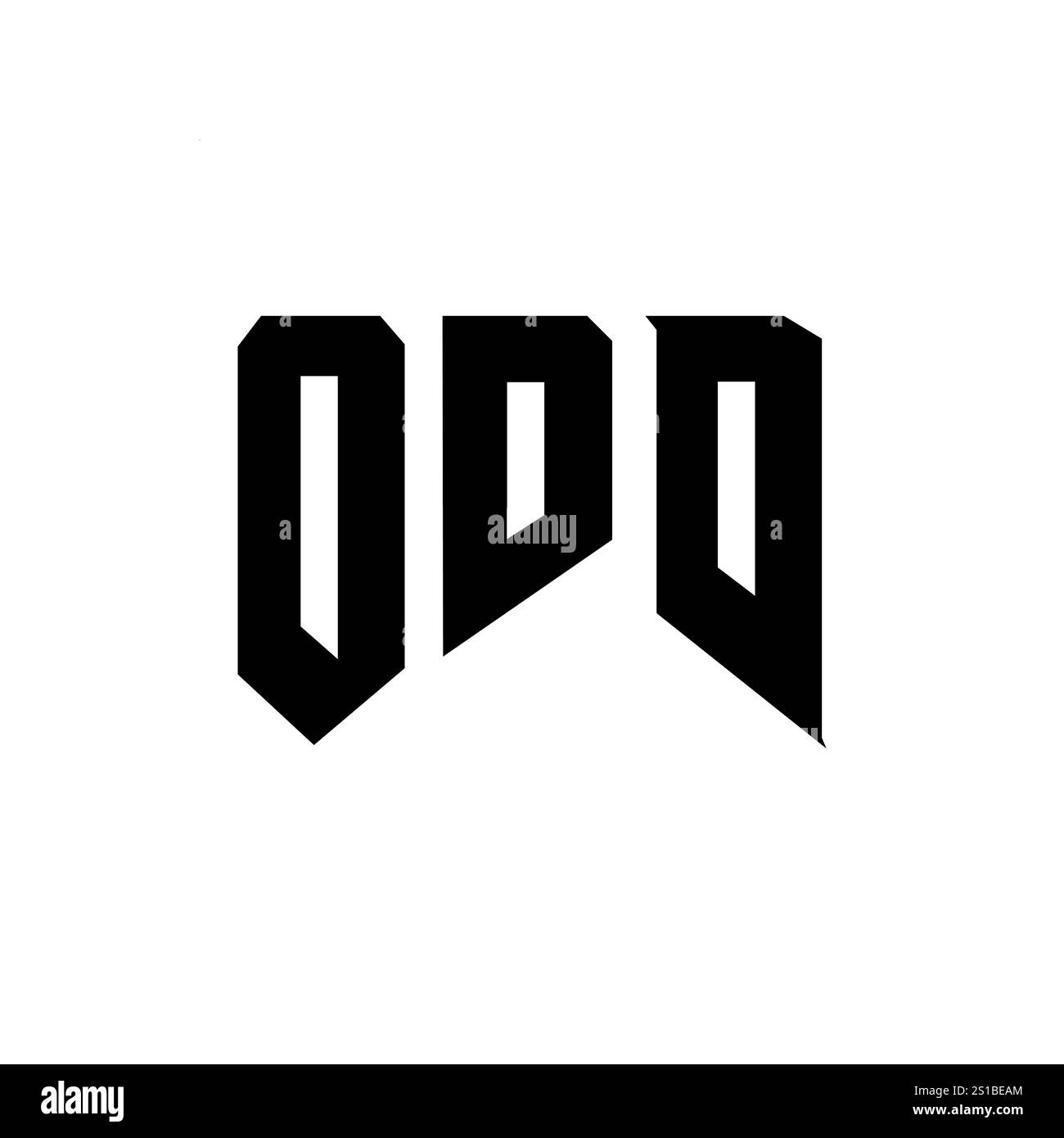 ODD letter logo design for technology company. ODD logo design black ...