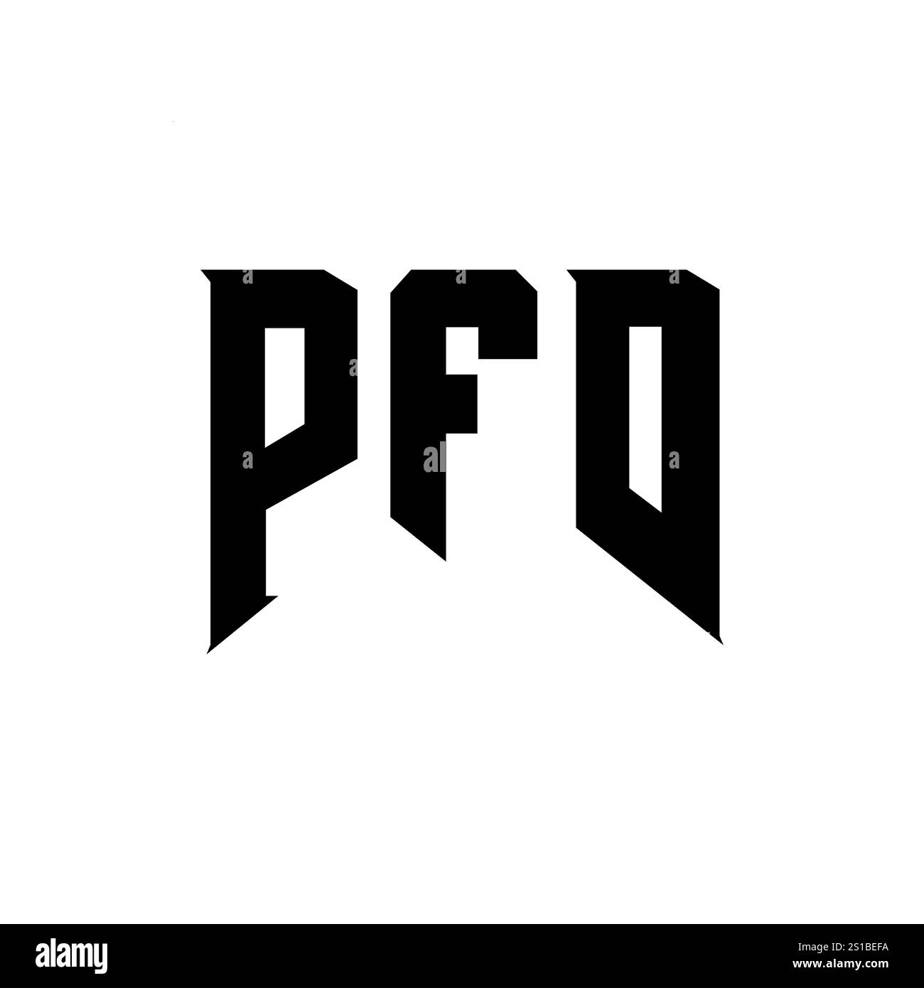 PFD letter logo design for technology company. PFD logo design black ...