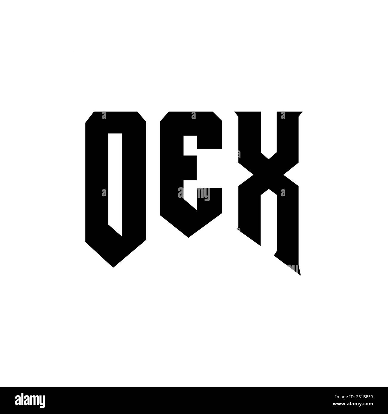 Oex logo design hi-res stock photography and images - Alamy