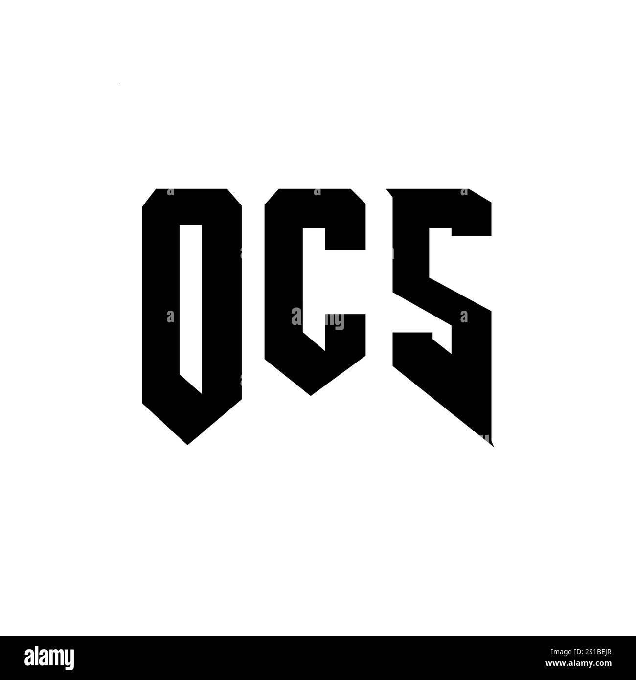 OCS letter logo design for technology company. OCS logo design black ...
