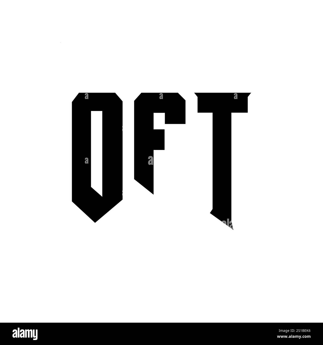 OFT letter logo design for technology company. OFT logo design black ...