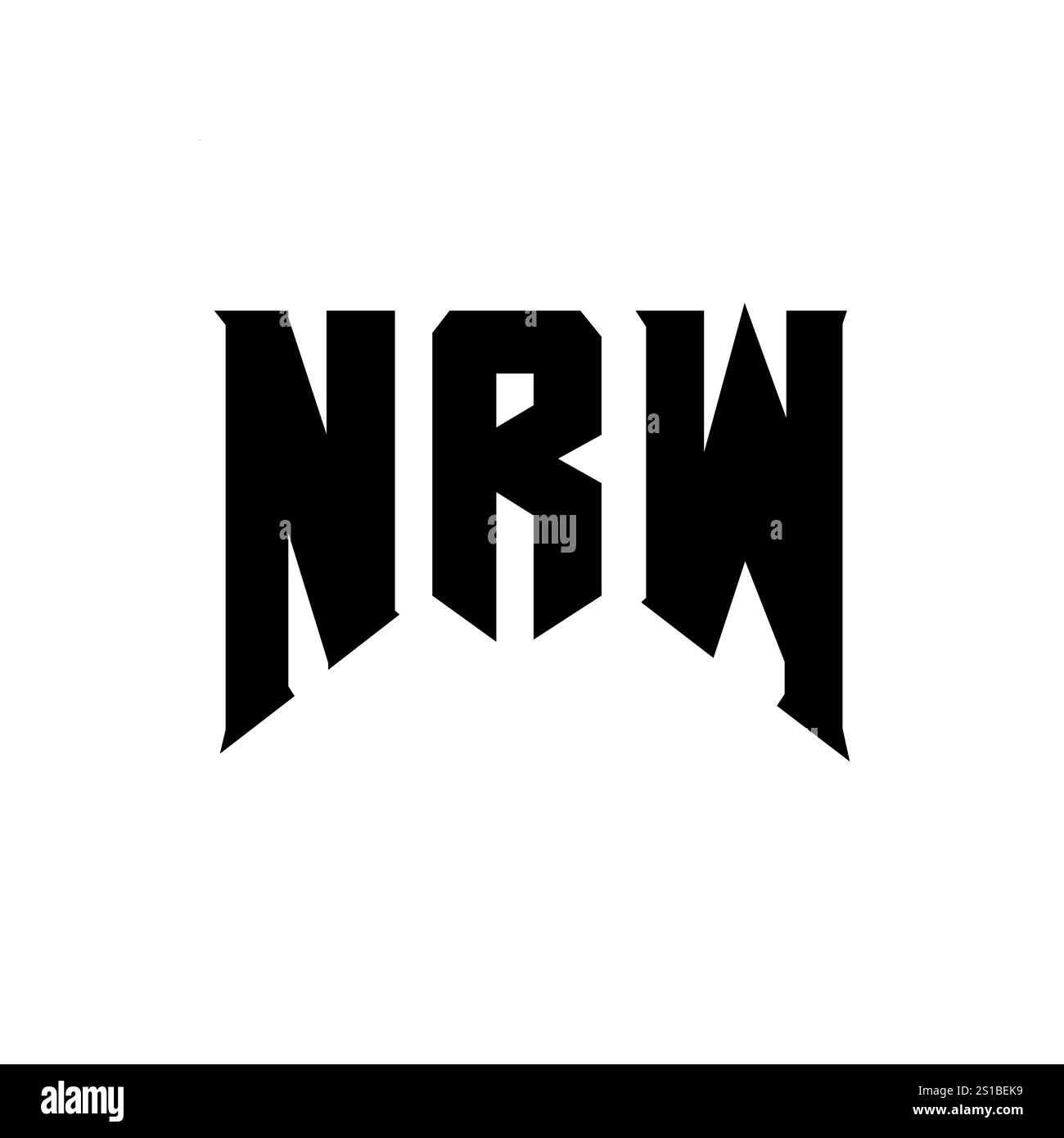 NRW letter logo design for technology company. NRW logo design black ...
