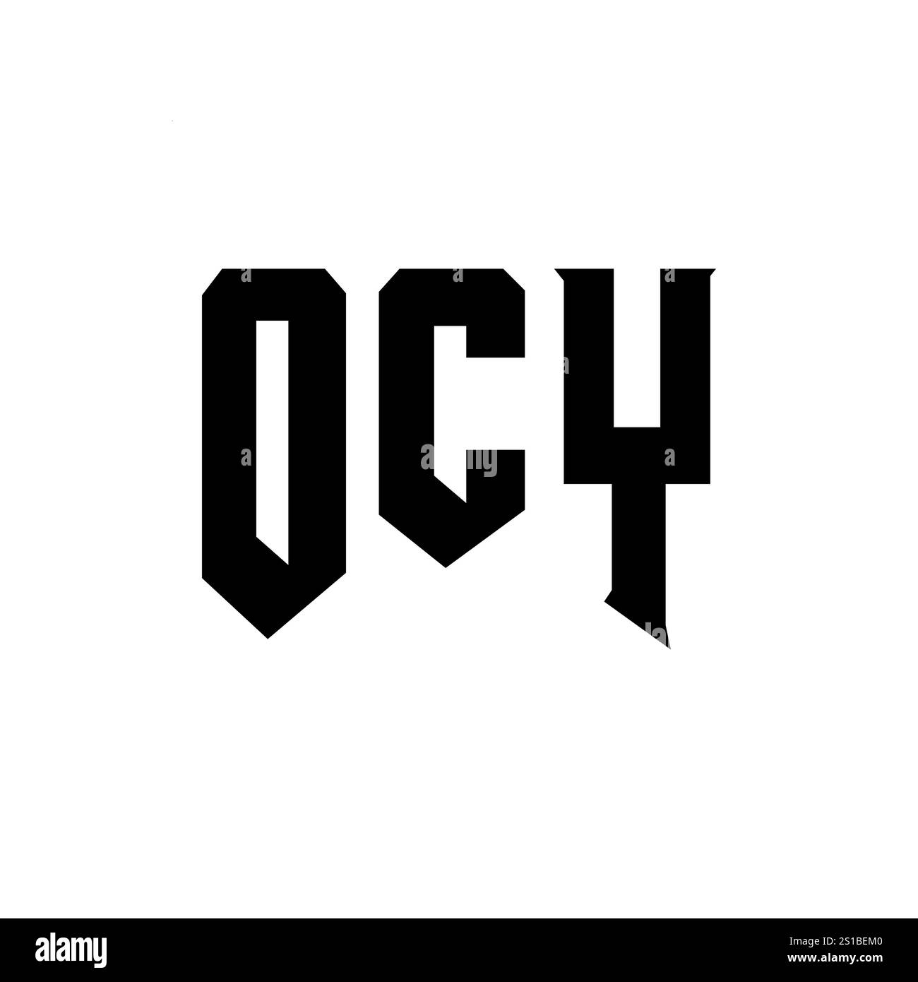 OCY letter logo design for technology company. OCY logo design black ...