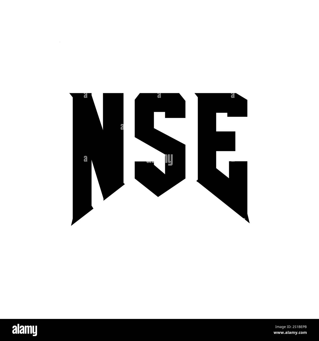 NSE letter logo design for technology company. NSE logo design black ...