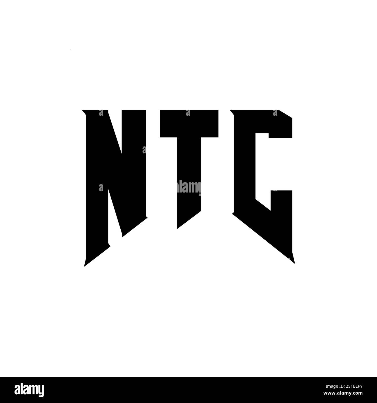 NTC letter logo design for technology company. NTC logo design black ...