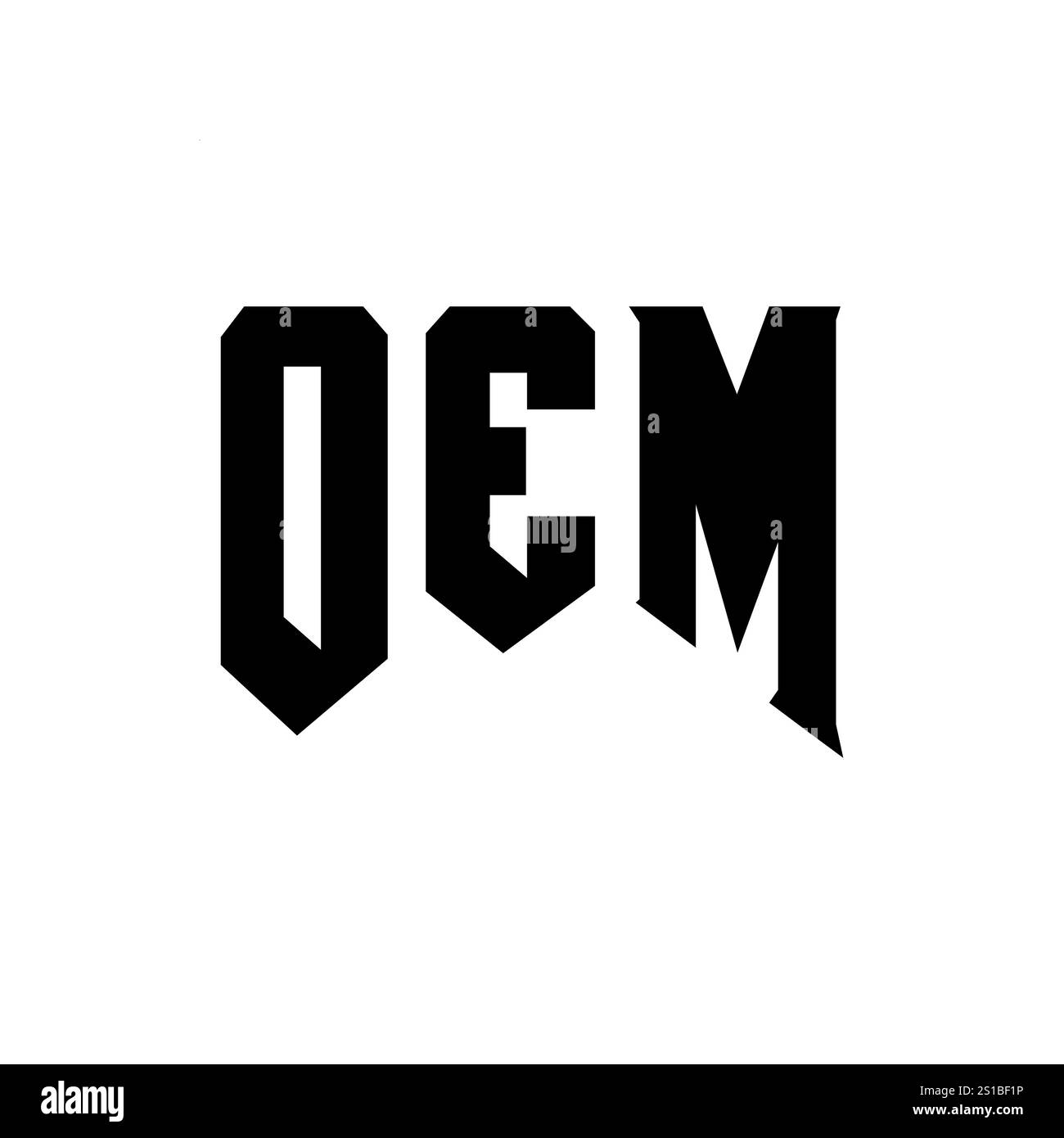 OEM letter logo design for technology company. OEM logo design black ...