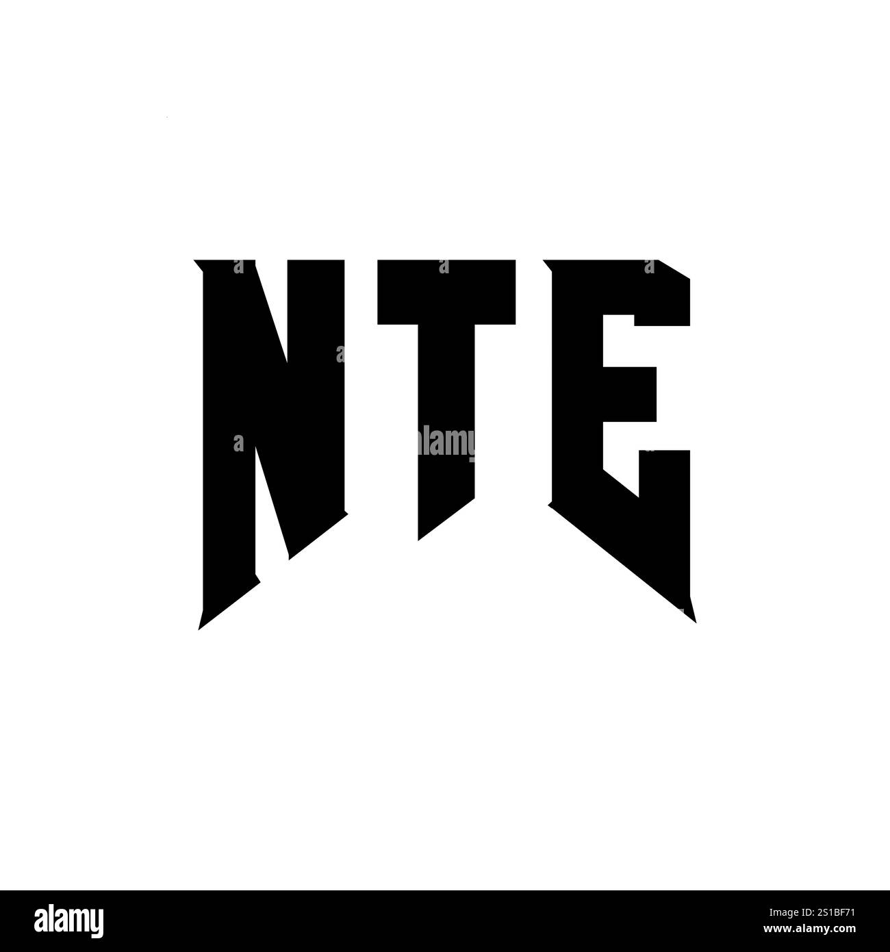 Nte logo design hi-res stock photography and images - Alamy
