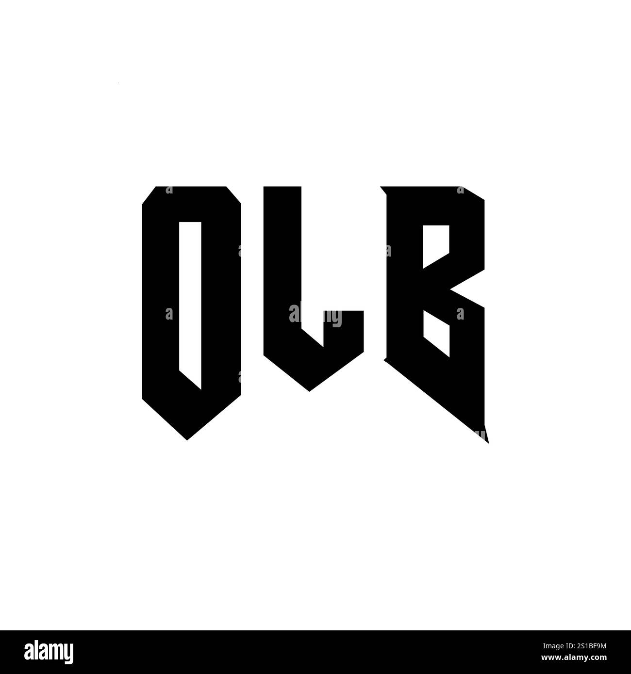 OLB letter logo design for technology company. OLB logo design black ...