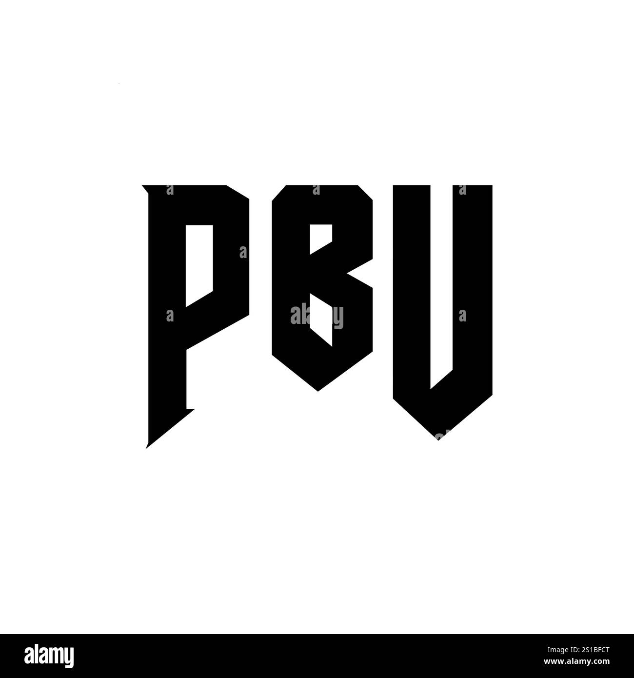 PBU letter logo design for technology company. PBU logo design black ...