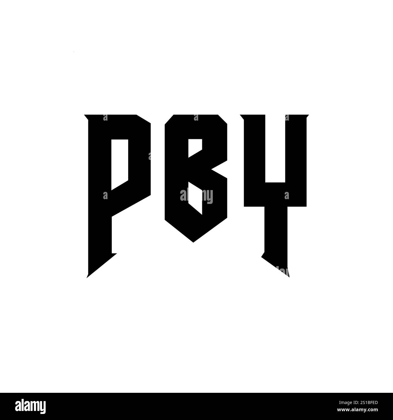 PBY letter logo design for technology company. PBY logo design black ...