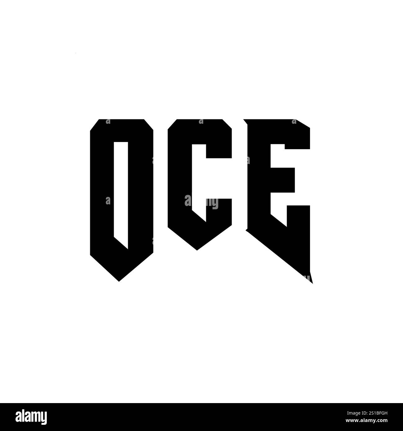 OCE letter logo design for technology company. OCE logo design black ...