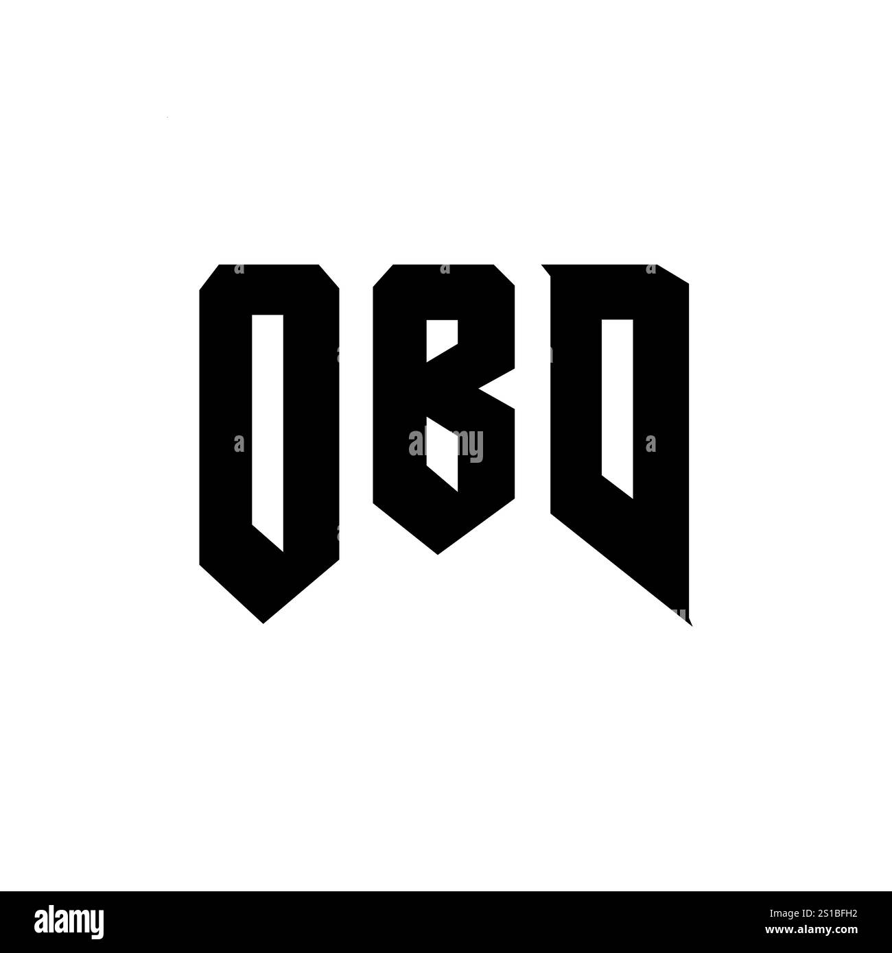 OBD letter logo design for technology company. OBD logo design black ...