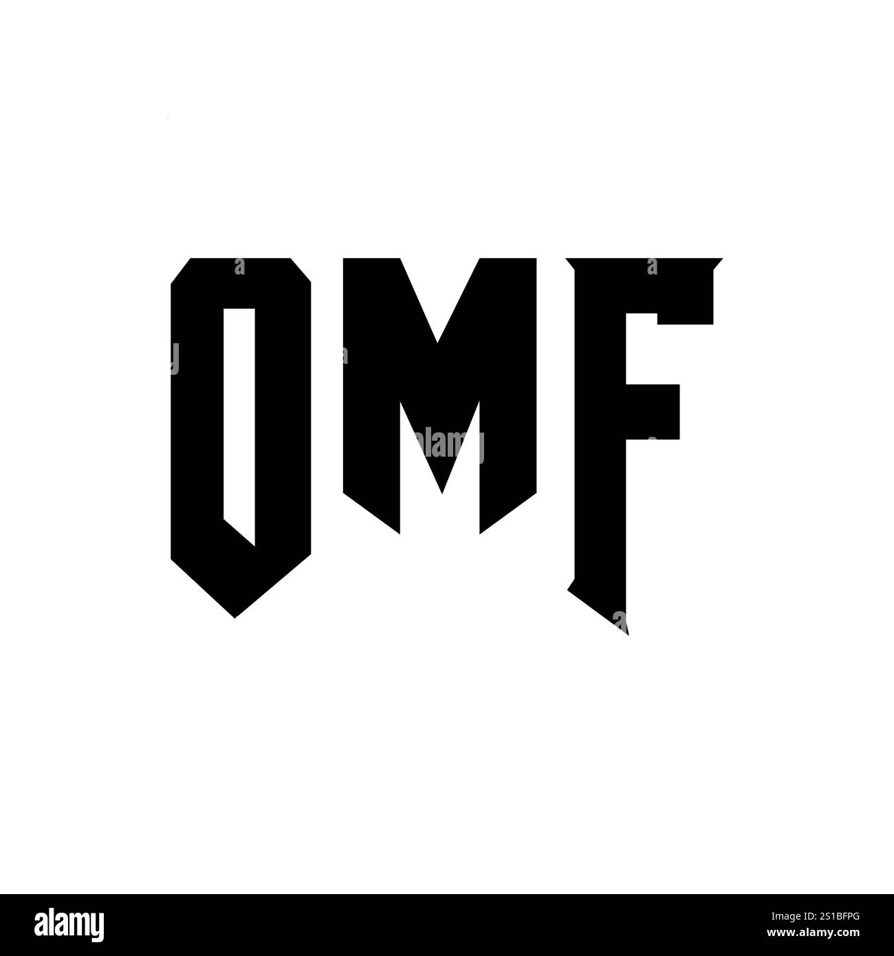 OMF letter logo design for technology company. OMF logo design black ...